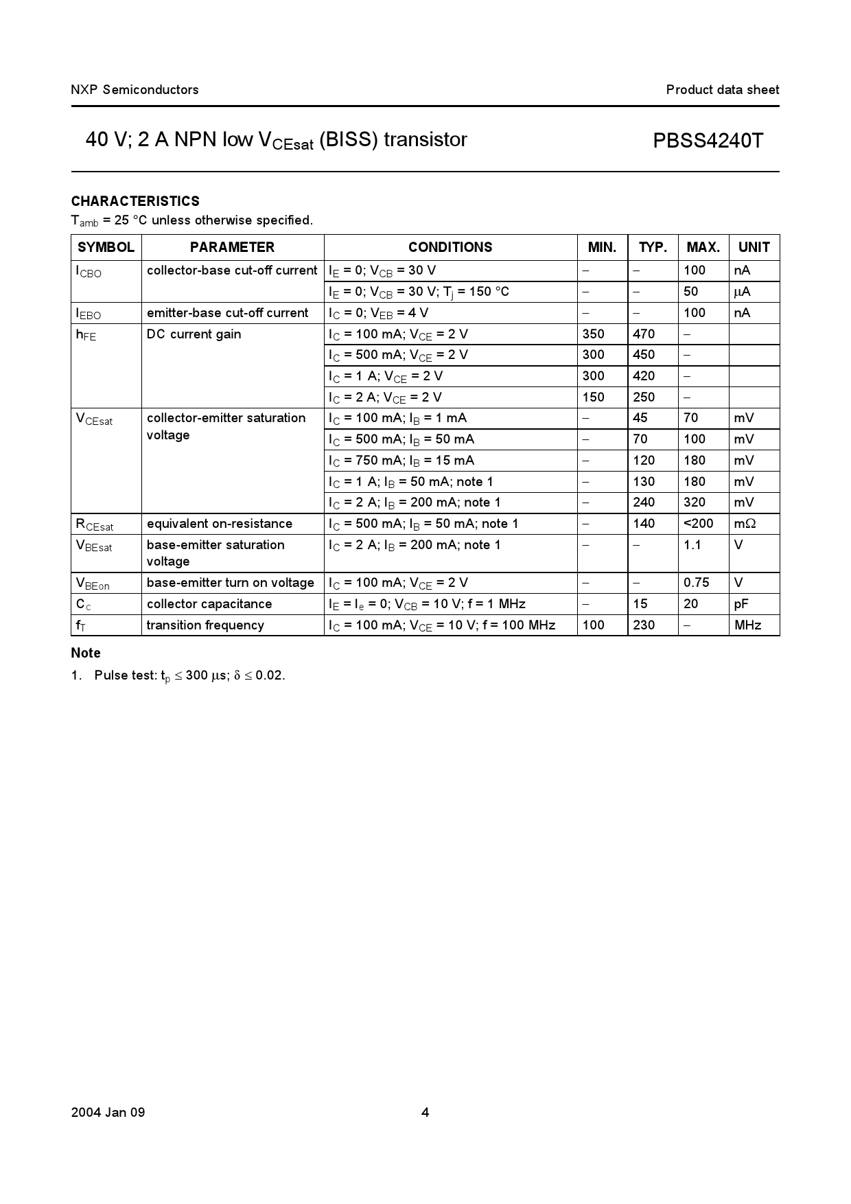 PBSS4240T,215_（Nexperia(安世)）PBSS4240T,215中文资料_价格_PDF手册-立创电子商城