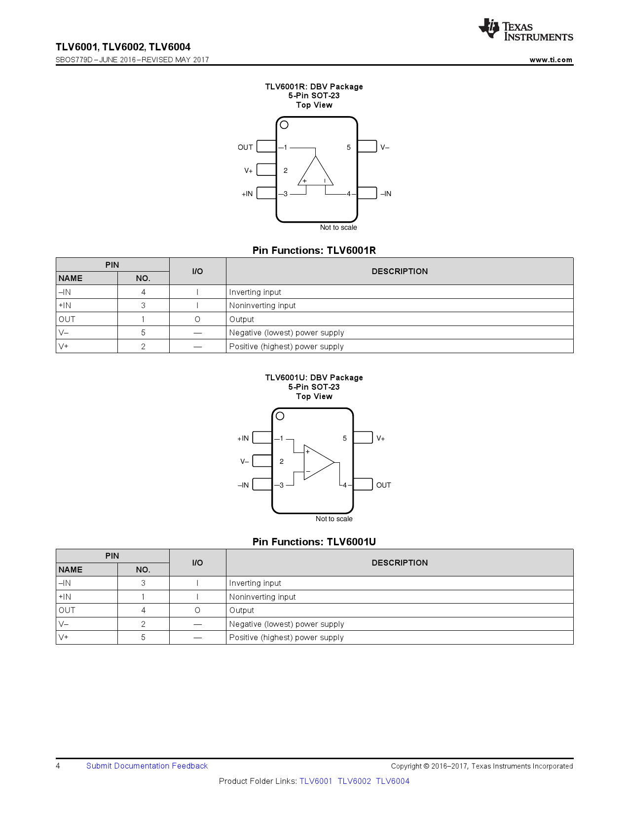 TLV6001IDBVR_（TI(德州仪器)）TLV6001IDBVR中文资料_价格_PDF手册-立创电子商城