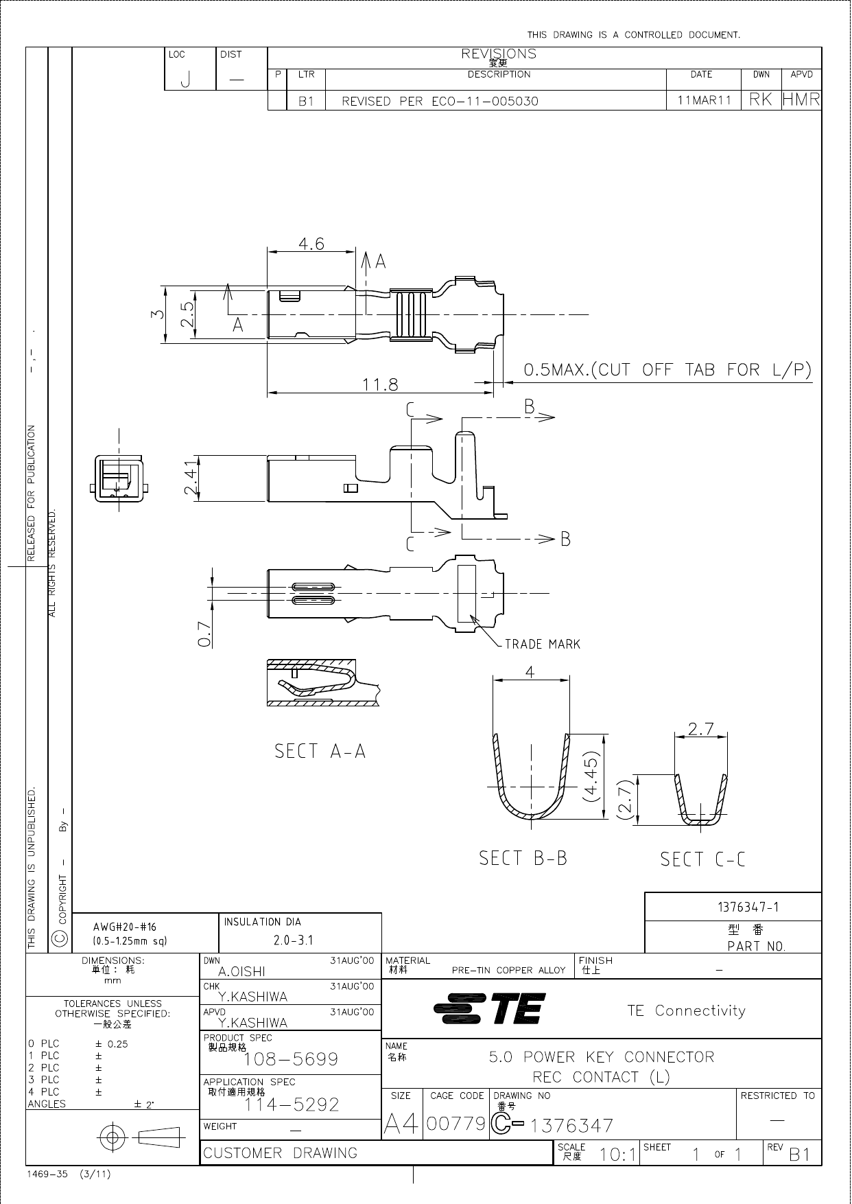 1376347-1_（TE Connectivity(美国泰科)）1376347-1中文资料_价格_PDF手册-立创电子商城