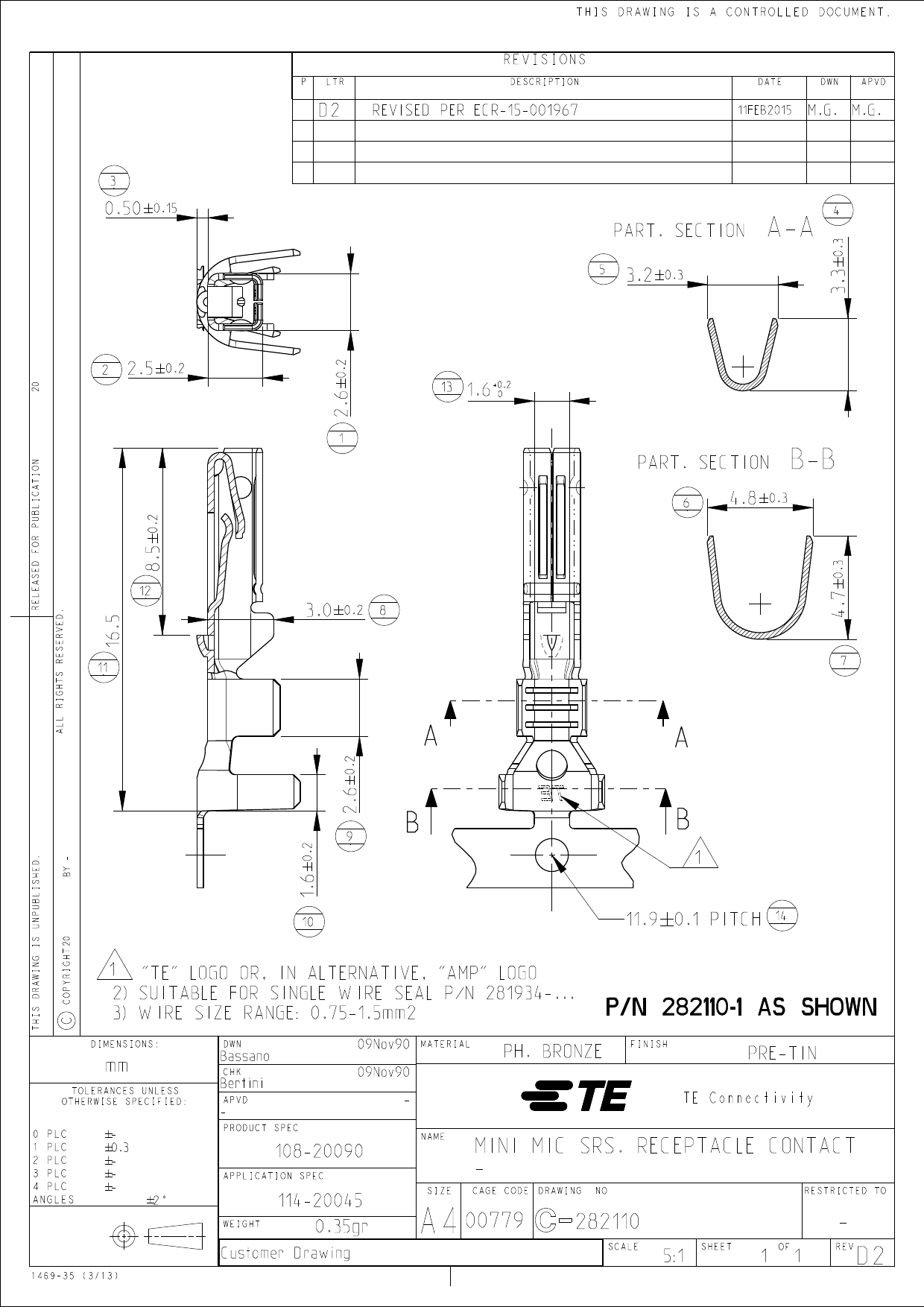282110-1_（TE Connectivity(美国泰科)）282110-1中文资料_价格_PDF手册-立创电子商城