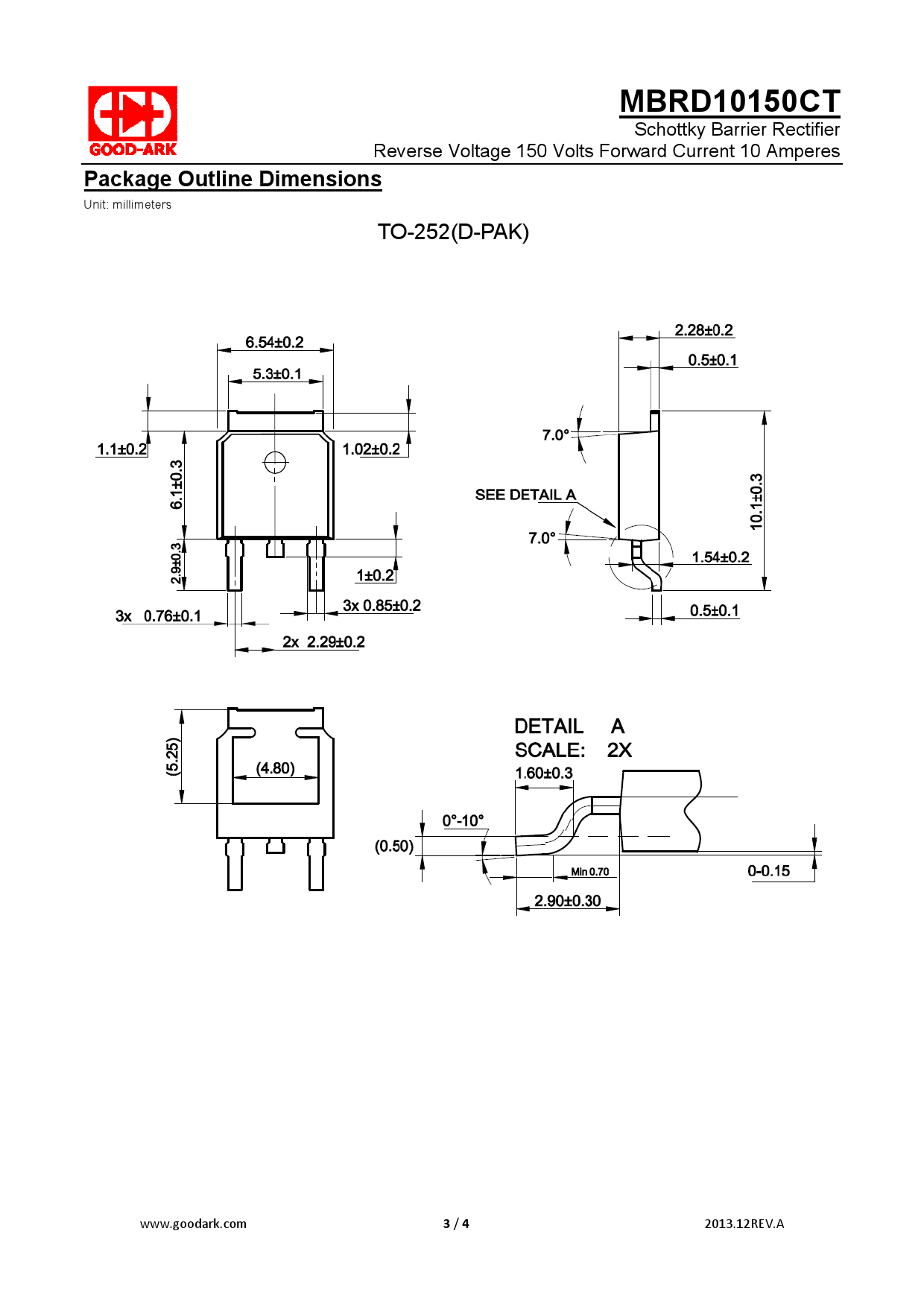 MBRD10150CT_（GOOD-ARK(固锝)）MBRD10150CT中文资料_价格_PDF手册-立创电子商城