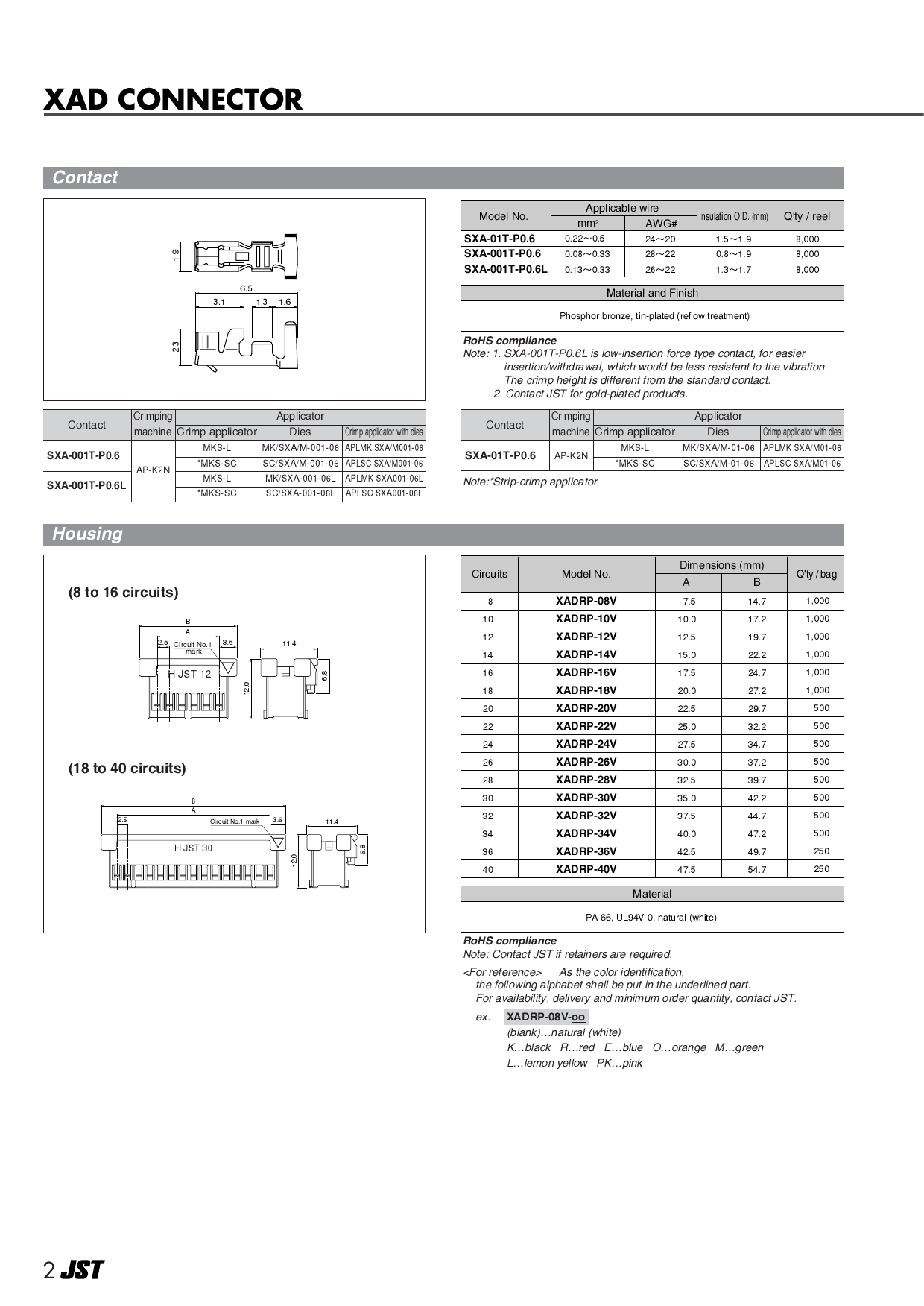 XADRP-08V_（JST）XADRP-08V中文资料_价格_PDF手册-立创电子商城