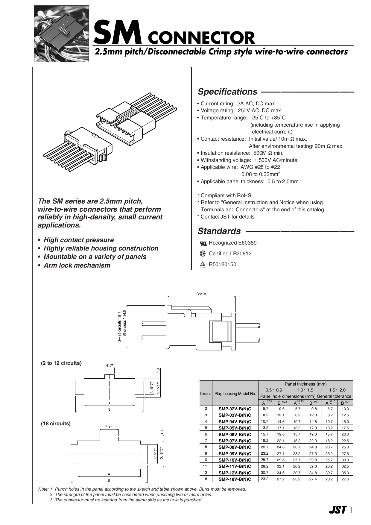 SMR-05V-B_（JST）SMR-05V-B中文资料_价格_PDF手册-立创电子商城
