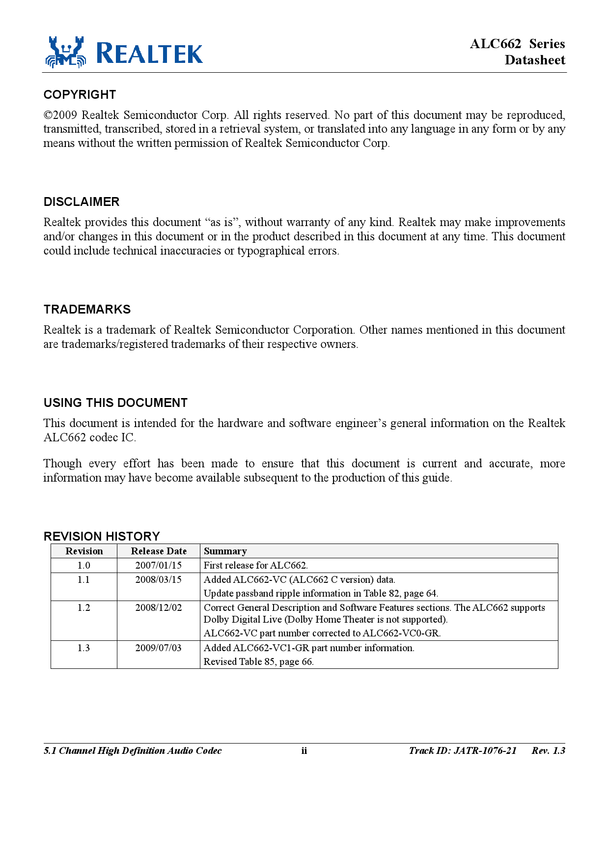 ALC662-GR_（REALTEK(瑞昱)）ALC662-GR中文资料_价格_PDF手册-立创电子商城