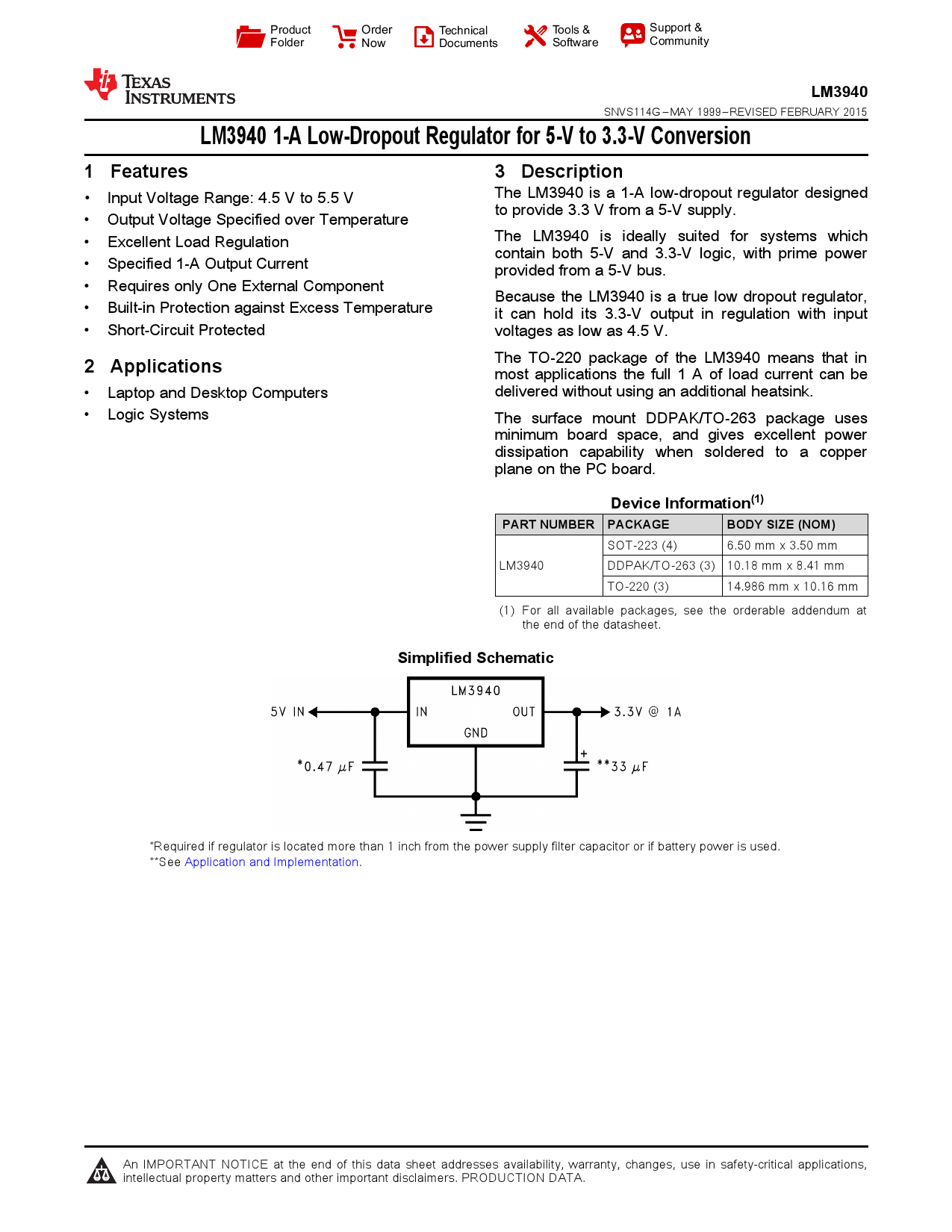 LM3940IMP-3.3/NOPB_（TI(德州仪器)）LM3940IMP-3.3/NOPB中文资料_价格_PDF手册-立创电子商城