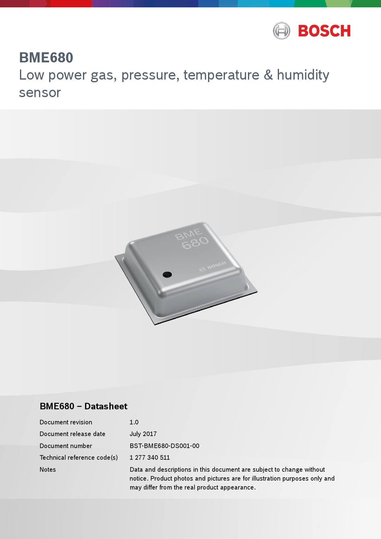 BME680_（Bosch(博世)）BME680中文资料_价格_PDF手册-立创电子商城