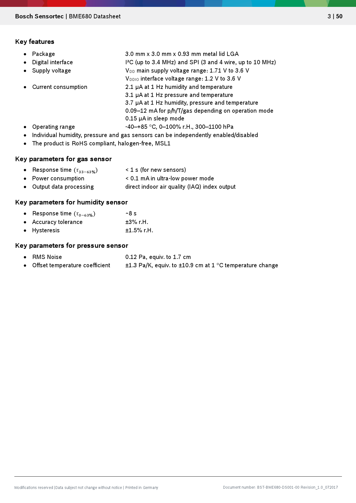 BME680_（Bosch(博世)）BME680中文资料_价格_PDF手册-立创电子商城