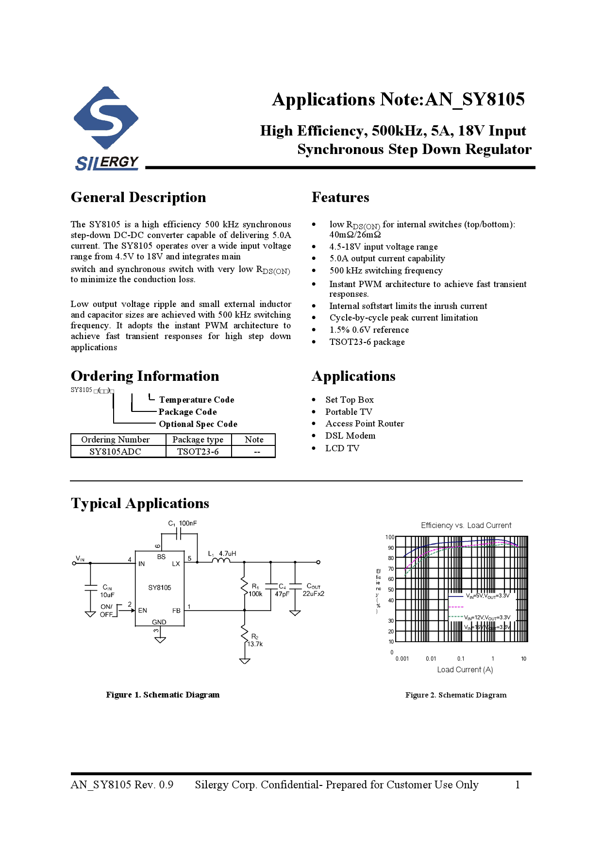 SY8105ADC_（silergy(矽力杰)）SY8105ADC中文资料_价格_PDF手册-立创电子商城
