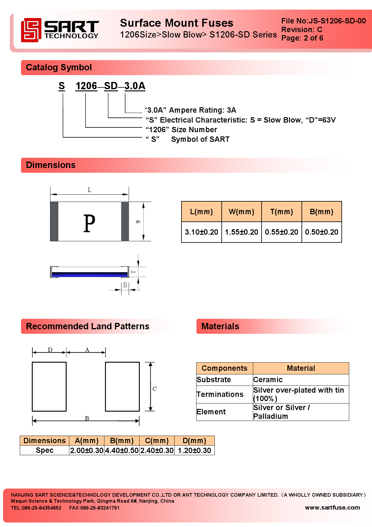 S1206-SD-1.5A_（SART(萨特)）S1206-SD-1.5A中文资料_价格_PDF手册-立创电子商城