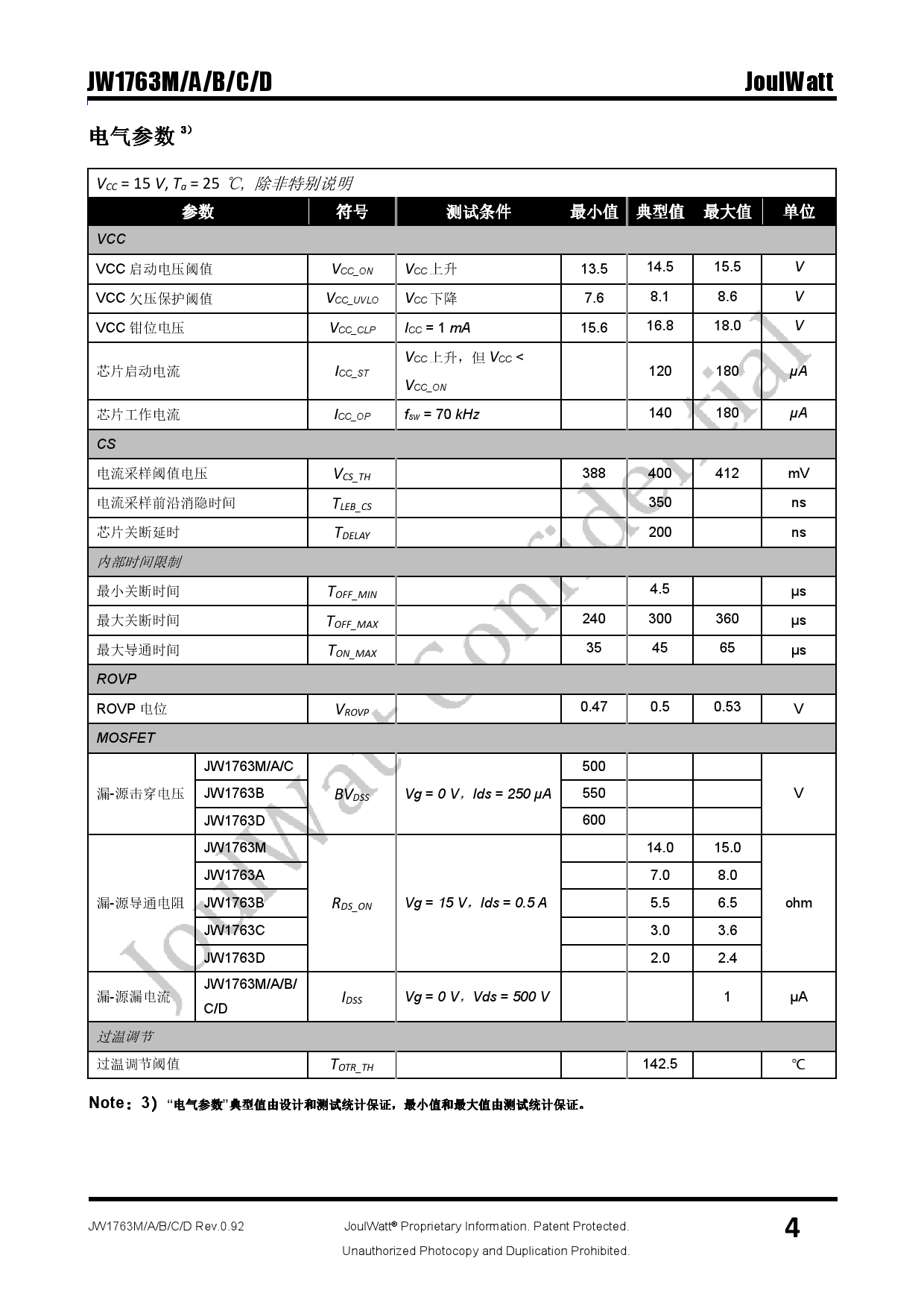 JW1763B_（Joulwatt(杰华特)）JW1763B中文资料_价格_PDF手册-立创电子商城