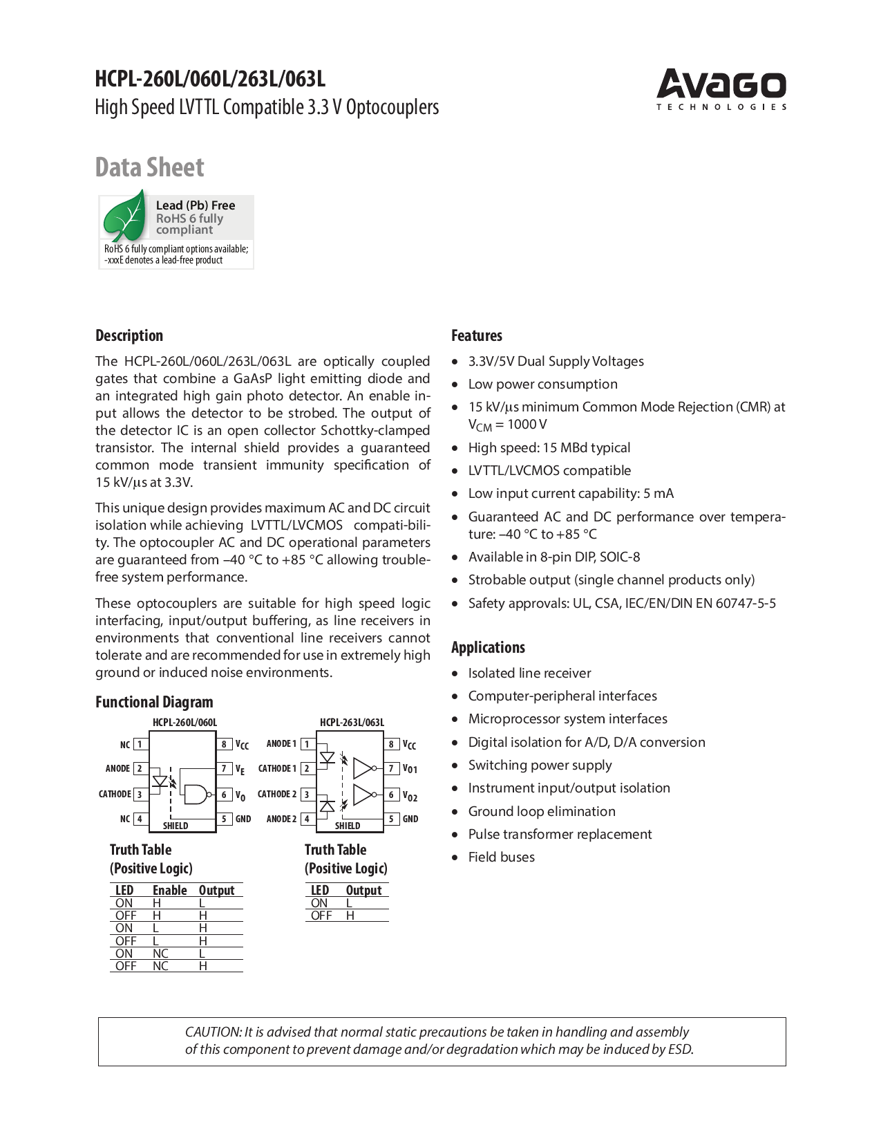 HCPL-060L-500E_（AVAGO(安华高)）HCPL-060L-500E中文资料_价格_PDF手册-立创电子商城