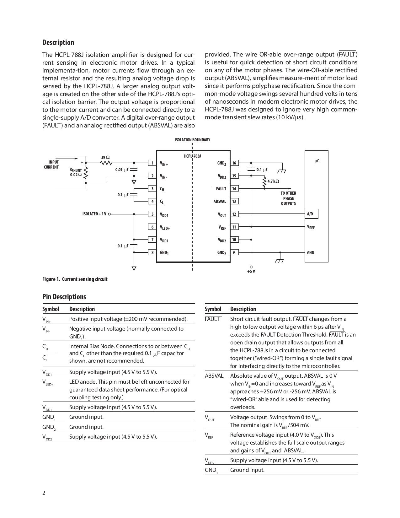 HCPL-788J-500E_（AVAGO(安华高)）HCPL-788J-500E中文资料_价格_PDF手册-立创电子商城