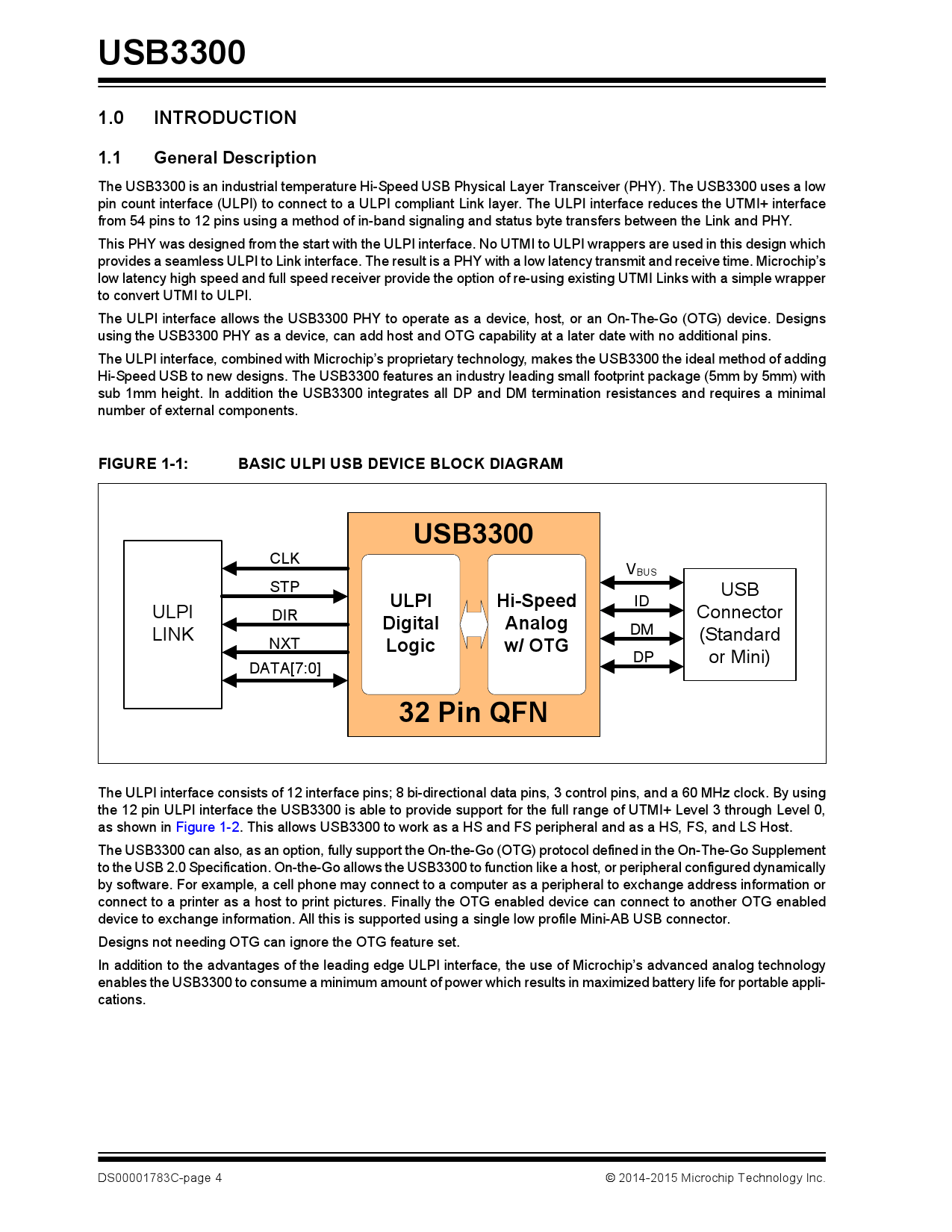 USB3300-EZK-TR_（MICROCHIP(美国微芯)）USB3300-EZK-TR中文资料_价格_PDF手册-立创电子商城