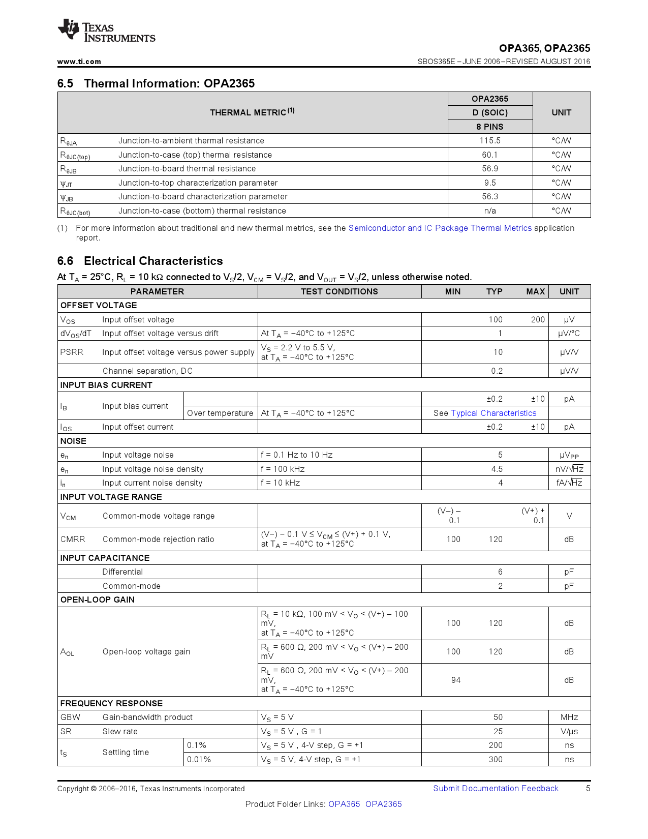 OPA365AIDBVR_（TI(德州仪器)）OPA365AIDBVR中文资料_价格_PDF手册-立创电子商城