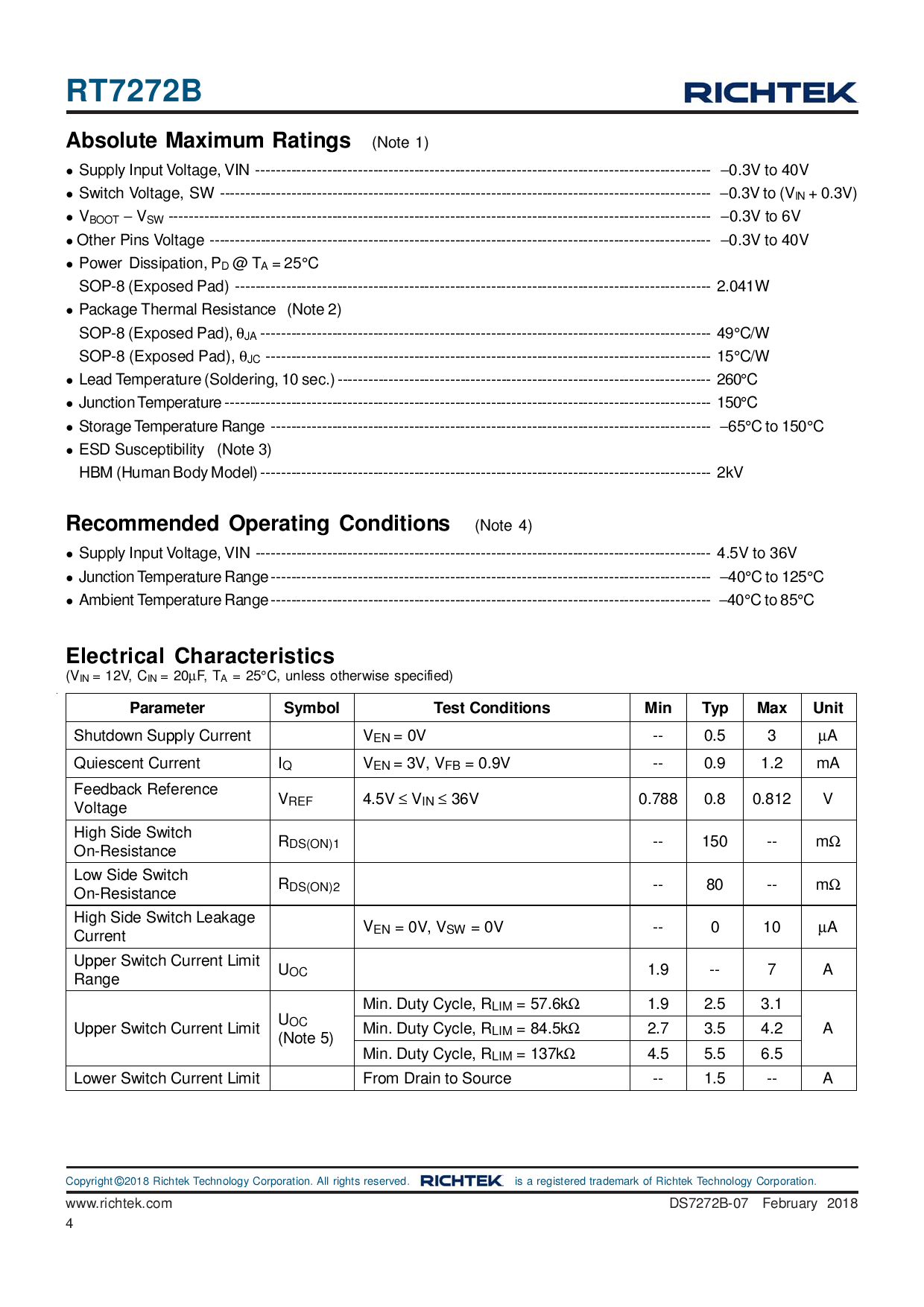 RT7272BGSP_（RICHTEK(台湾立锜)）RT7272BGSP中文资料_价格_PDF手册-立创电子商城