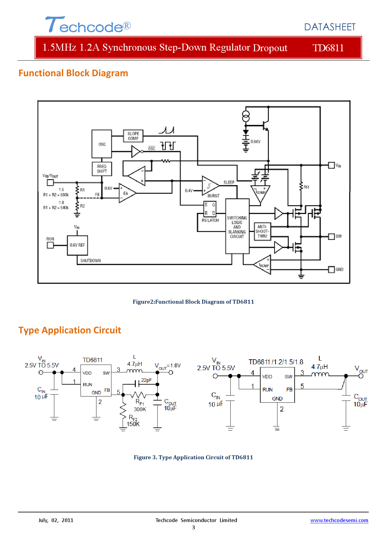 TD6811_（Techcode(泰德)）TD6811中文资料_价格_PDF手册-立创电子商城