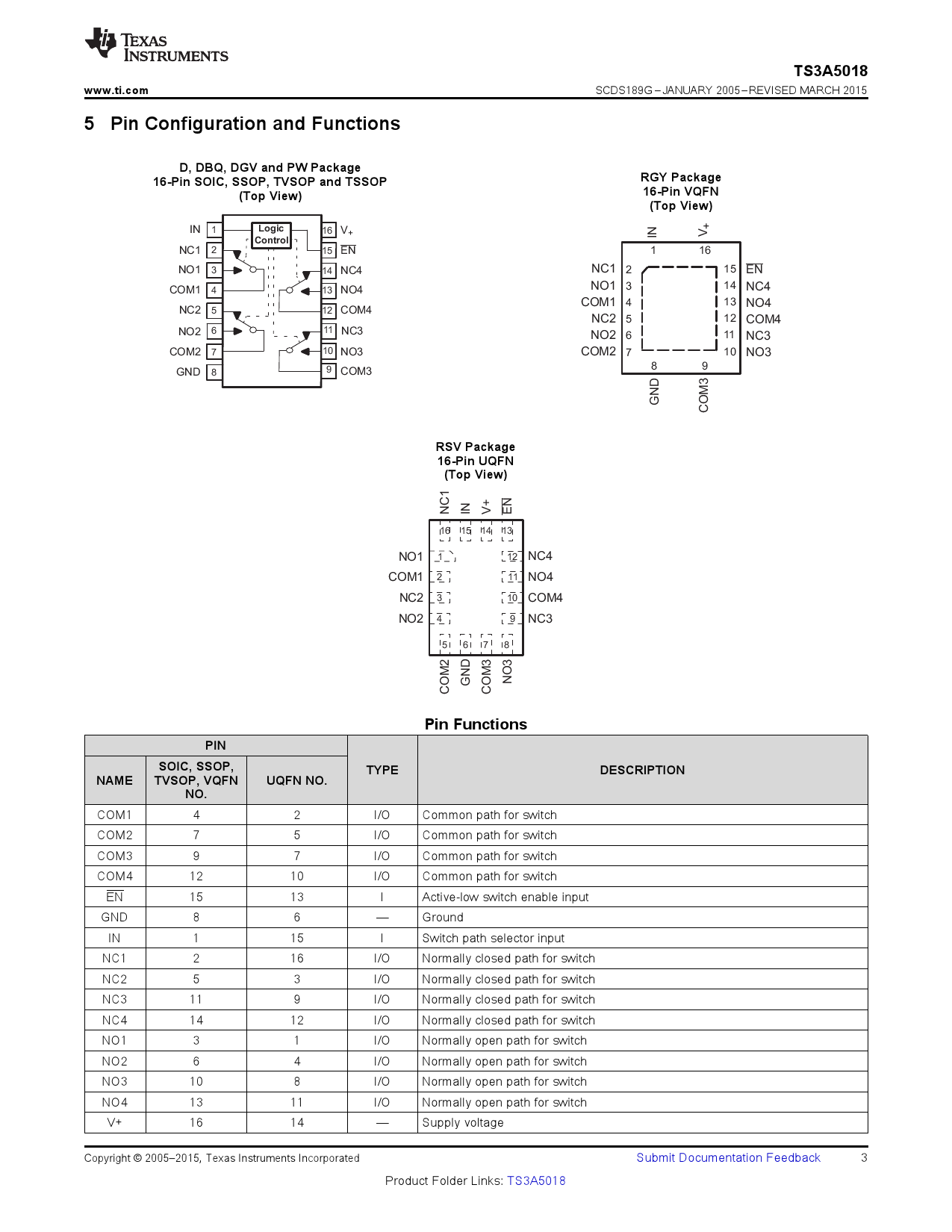 TS3A5018RSVR_（TI(德州仪器)）TS3A5018RSVR中文资料_价格_PDF手册-立创电子商城