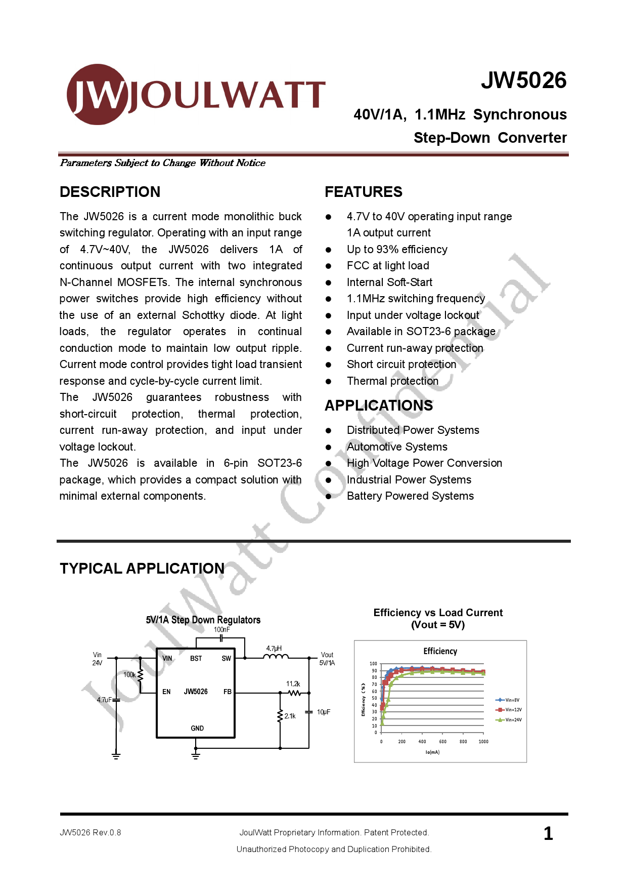 JW5026_（Joulwatt(杰华特)）JW5026中文资料_价格_PDF手册-立创电子商城