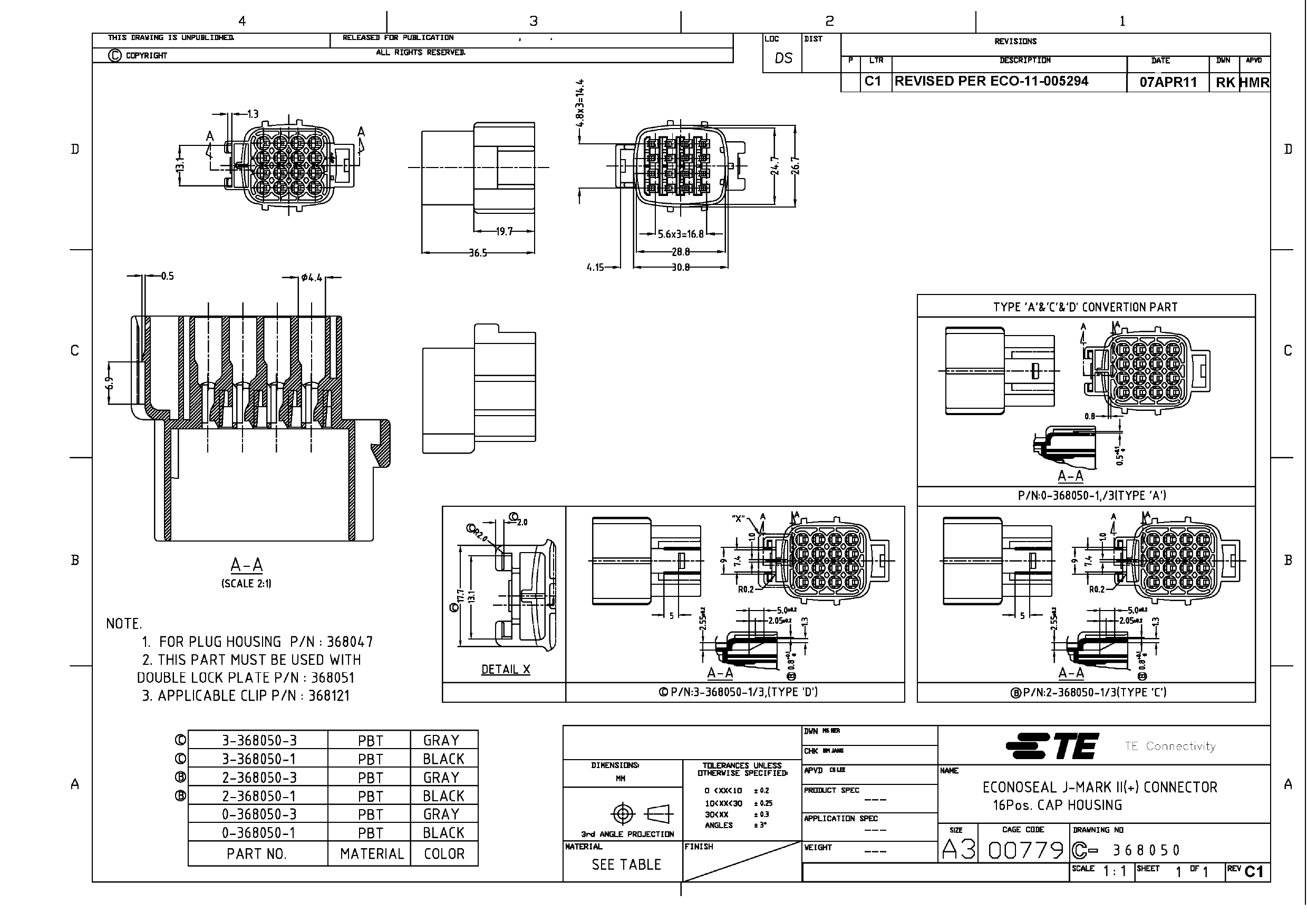 368050-1_（TE Connectivity(美国泰科)）368050-1中文资料_价格_PDF手册-立创电子商城
