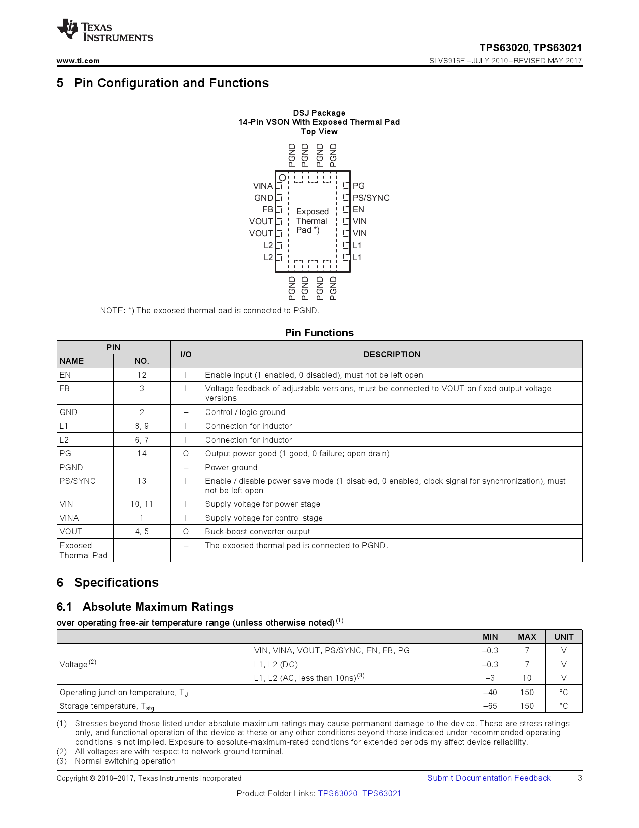 TPS63021DSJR_（TI(德州仪器)）TPS63021DSJR中文资料_价格_PDF手册-立创电子商城