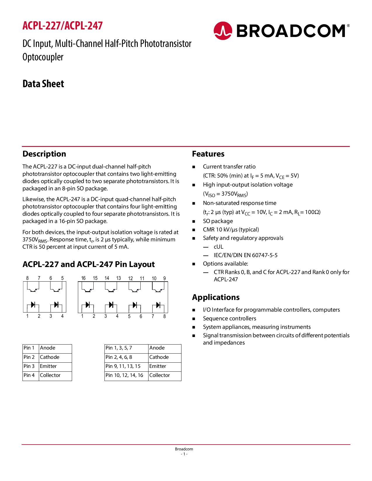 ACPL-247-500E_（Broadcom/AVAGO(安华高)）ACPL-247-500E中文资料_价格_PDF手册-立创电子商城