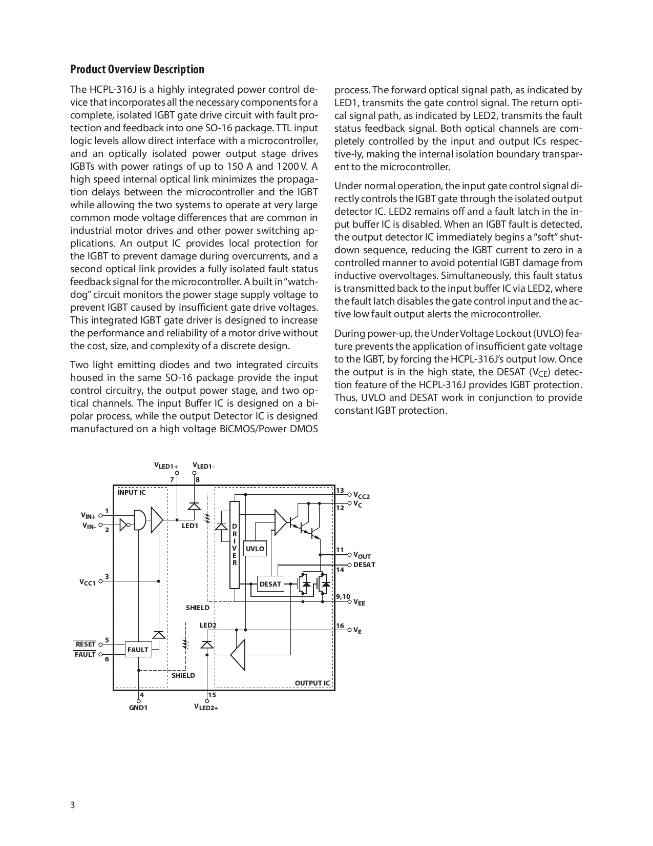 HCPL-316J-000E_（AVAGO(安华高)）HCPL-316J-000E中文资料_价格_PDF手册-立创电子商城