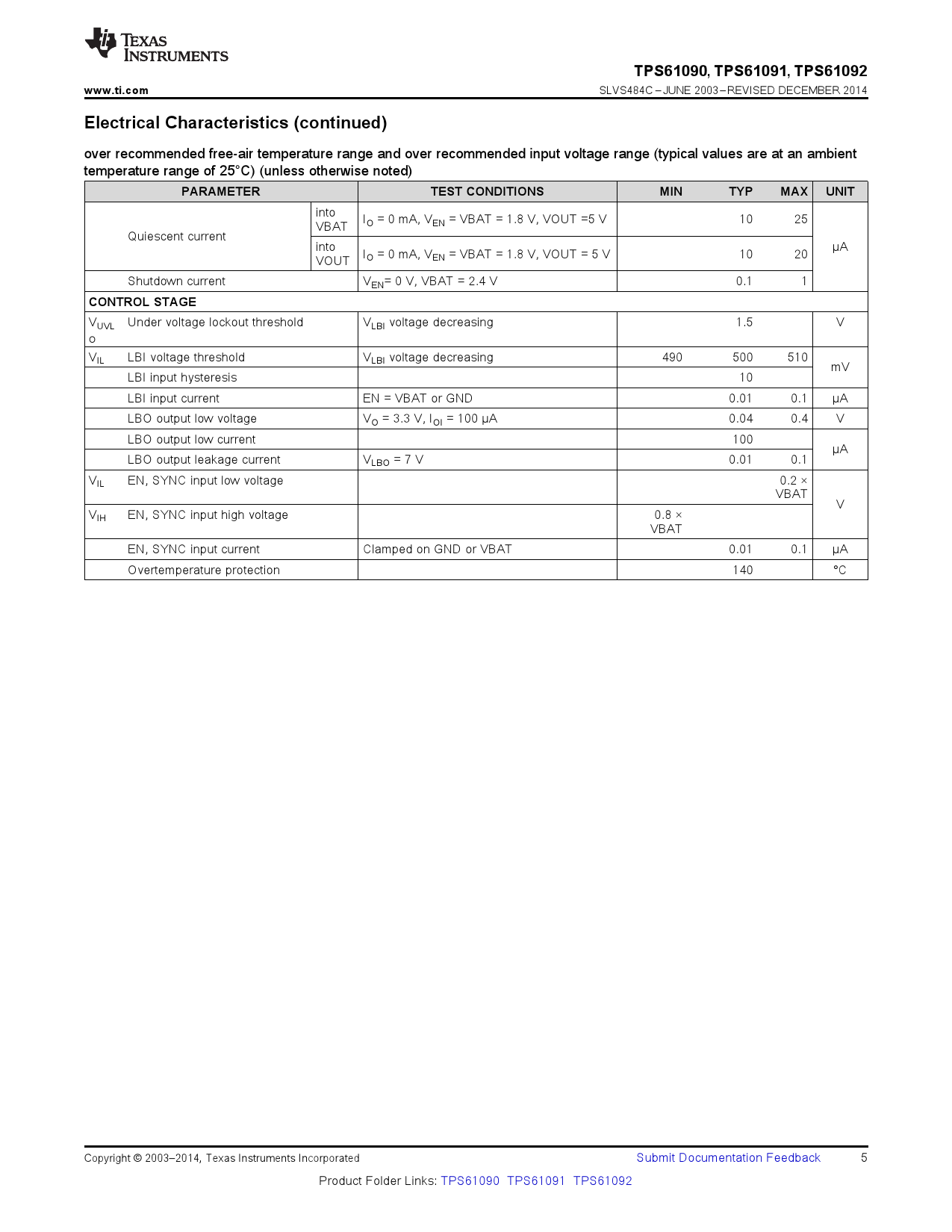 TPS61090RSAR_（TI(德州仪器)）TPS61090RSAR中文资料_价格_PDF手册-立创电子商城