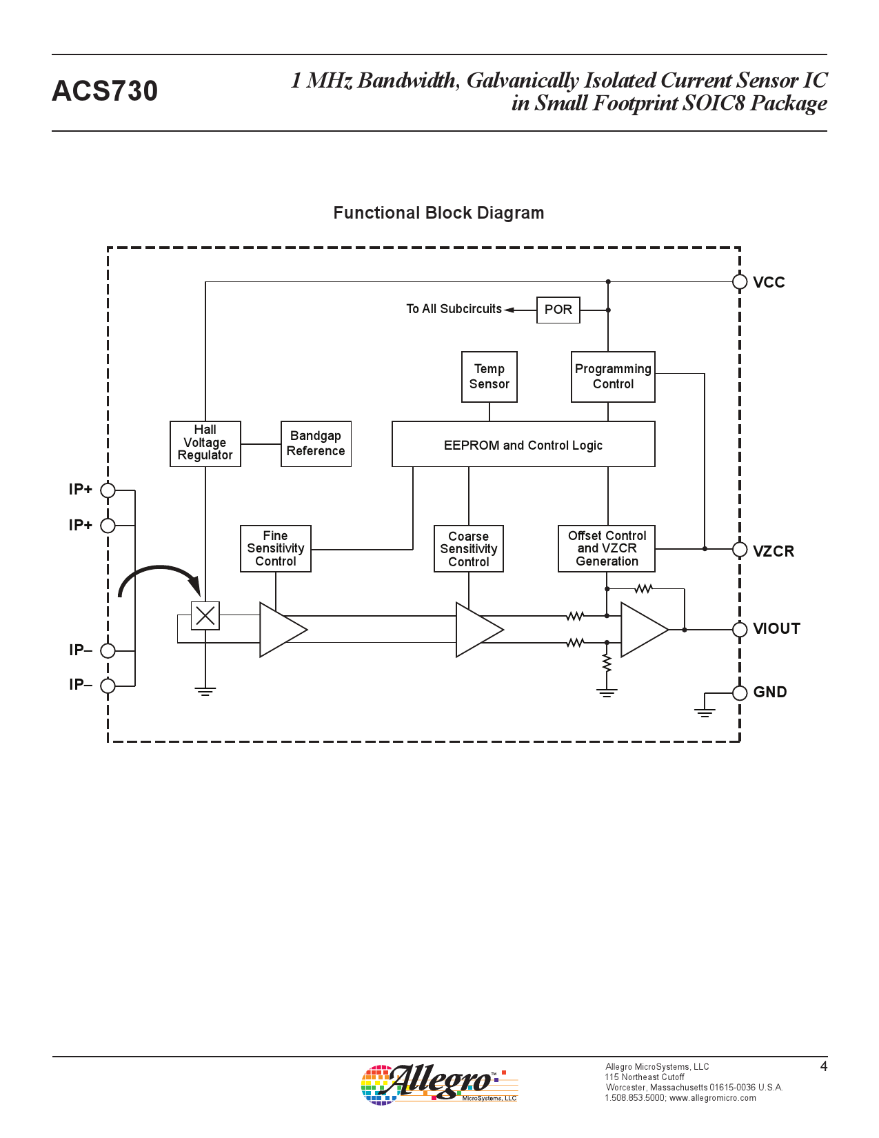 ACS730KLCTR-50AB-T_（ALLEGRO(美国埃戈罗)）ACS730KLCTR-50AB-T中文资料_价格_PDF手册-立创电子商城