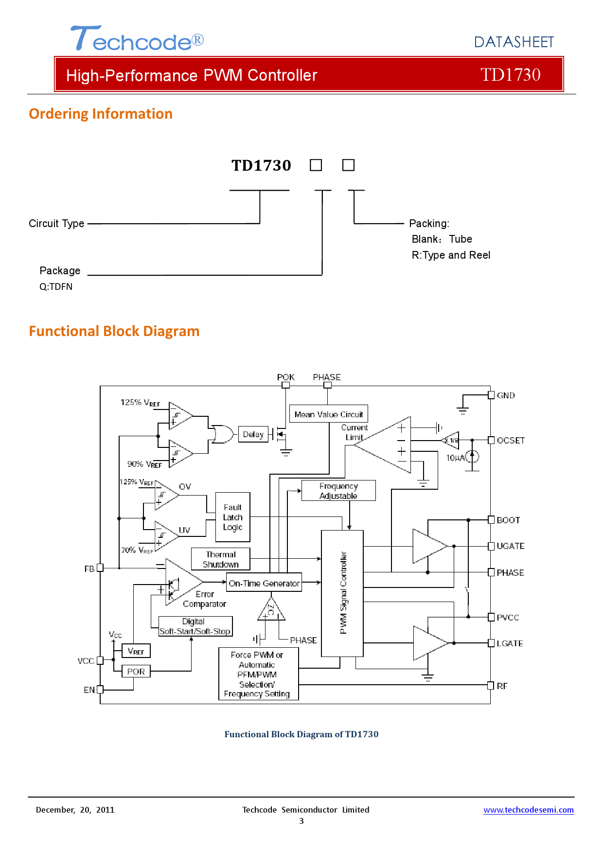 TD1730_（Techcode(泰德)）TD1730中文资料_价格_PDF手册-立创电子商城