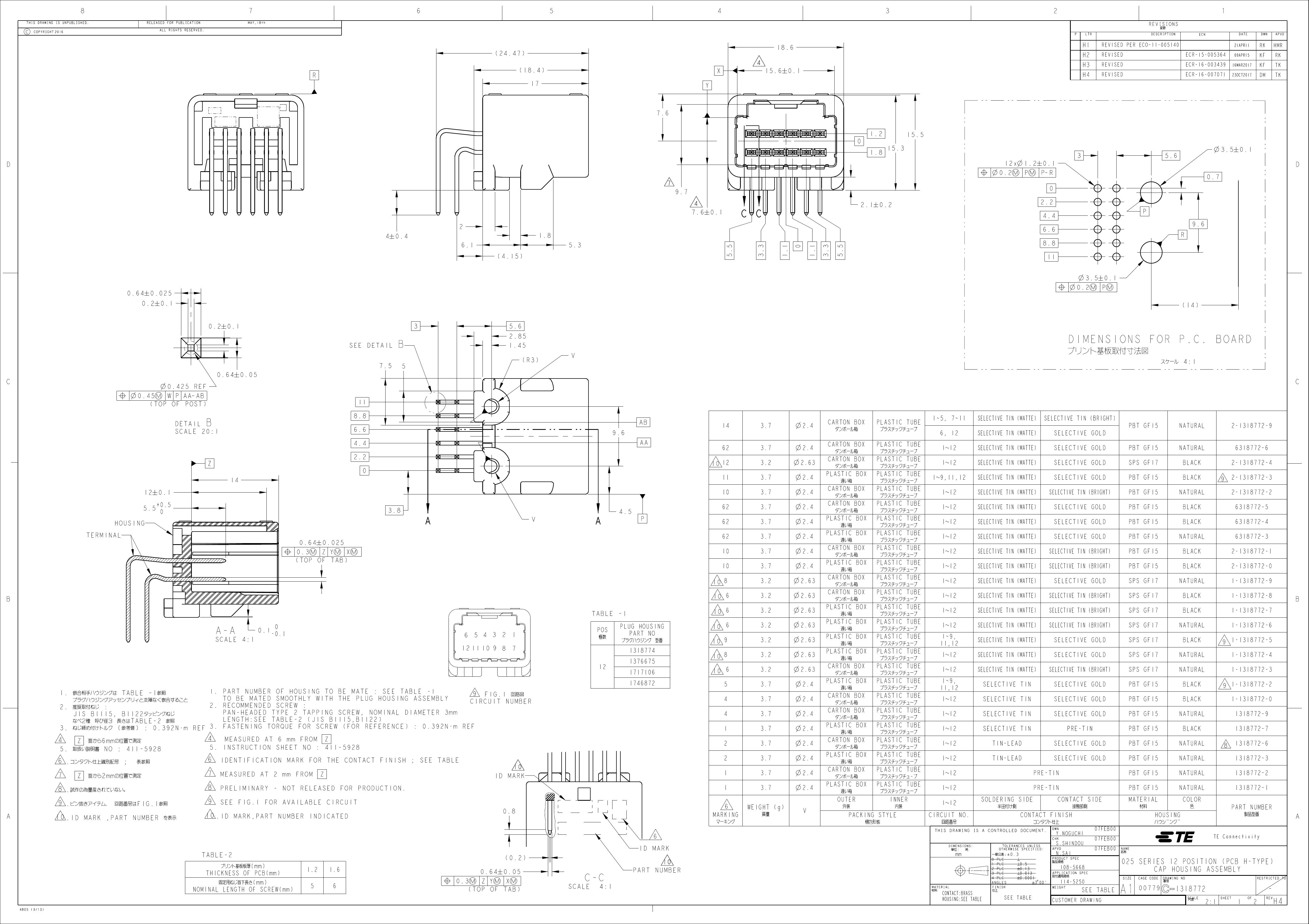 1318772-2_（TE Connectivity(美国泰科)）1318772-2中文资料_价格_PDF手册-立创电子商城