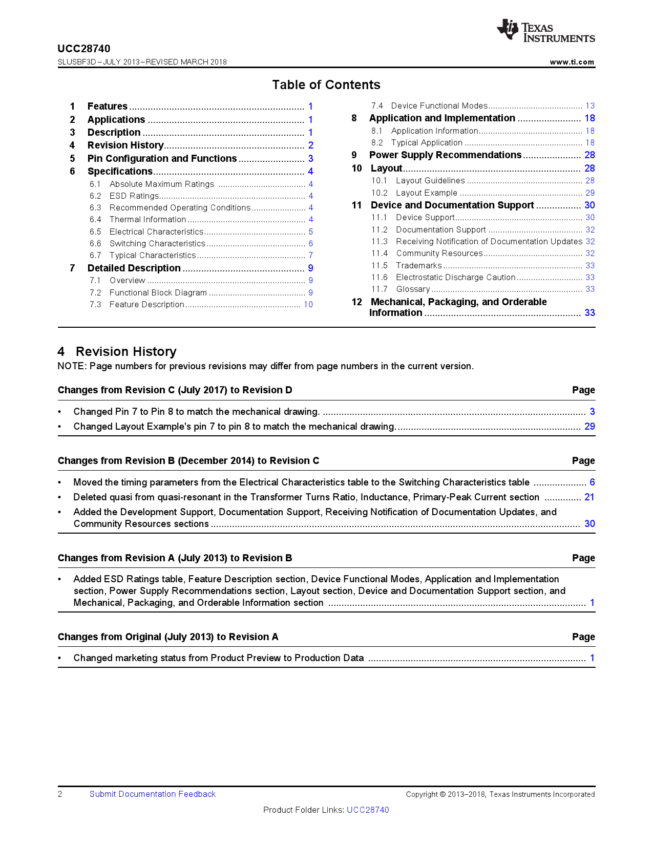 UCC28740DR_（TI(德州仪器)）UCC28740DR中文资料_价格_PDF手册-立创电子商城
