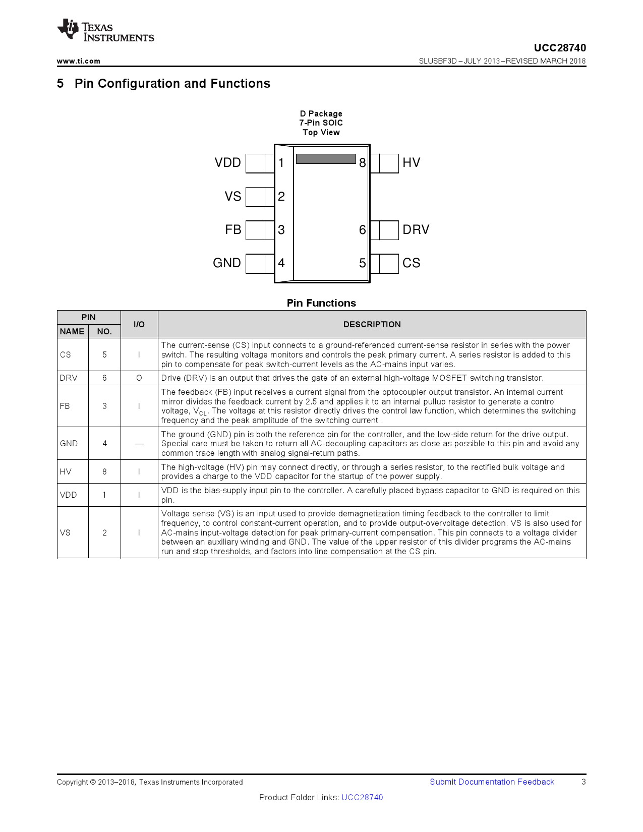 UCC28740DR_（TI(德州仪器)）UCC28740DR中文资料_价格_PDF手册-立创电子商城
