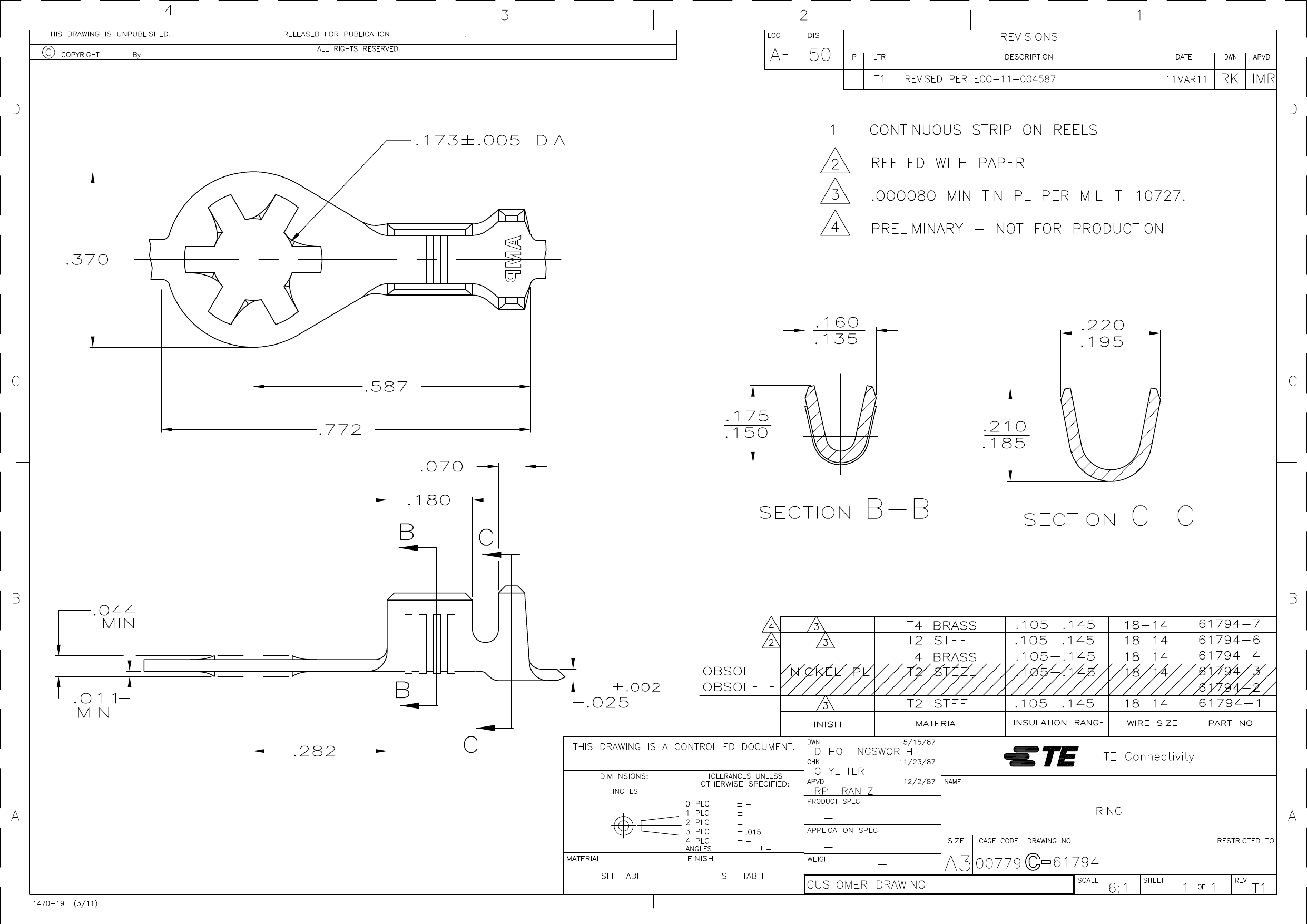 61794-1_（TE Connectivity(美国泰科)）61794-1中文资料_价格_PDF手册-立创电子商城