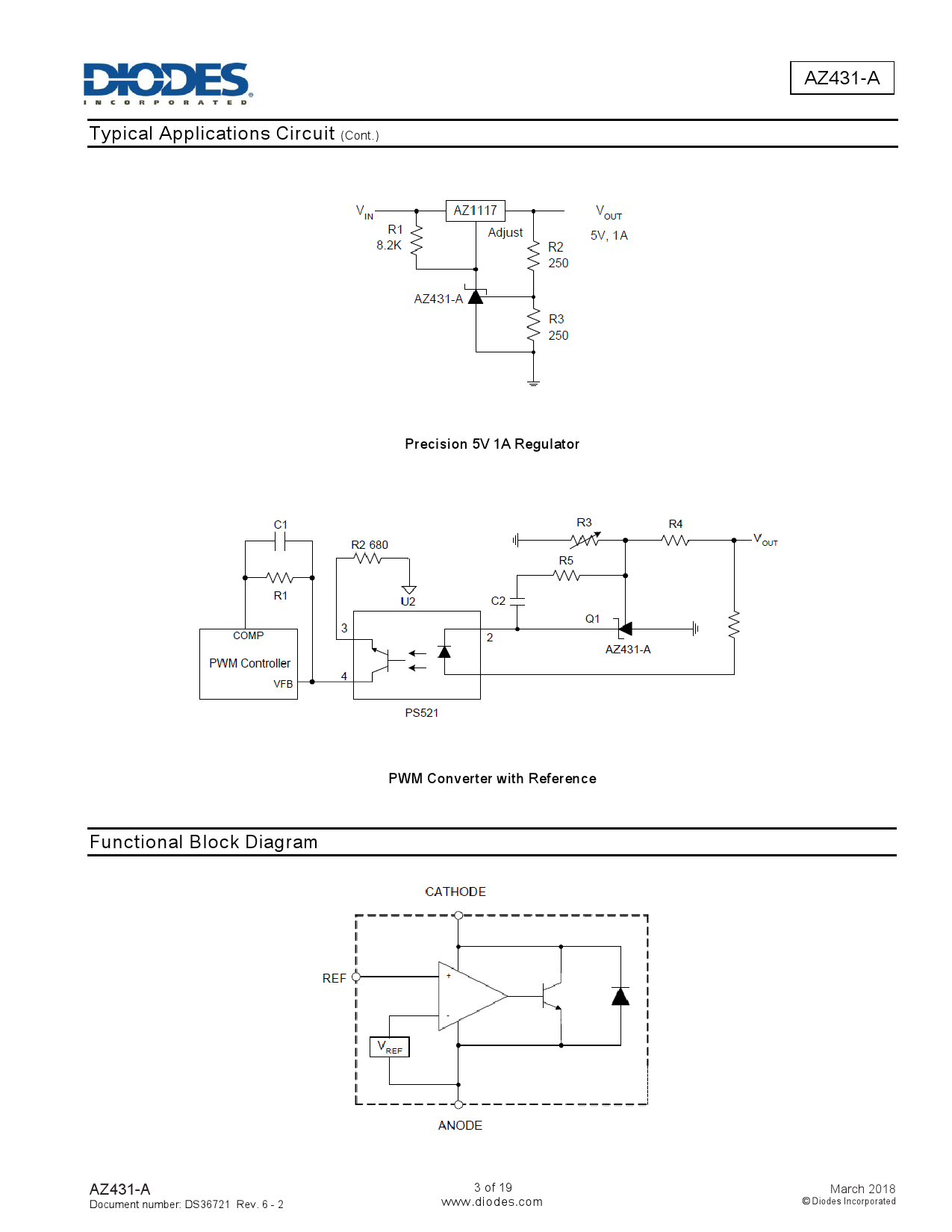AZ431AZ-AE1_（DIODES(美台)）AZ431AZ-AE1中文资料_价格_PDF手册-立创电子商城