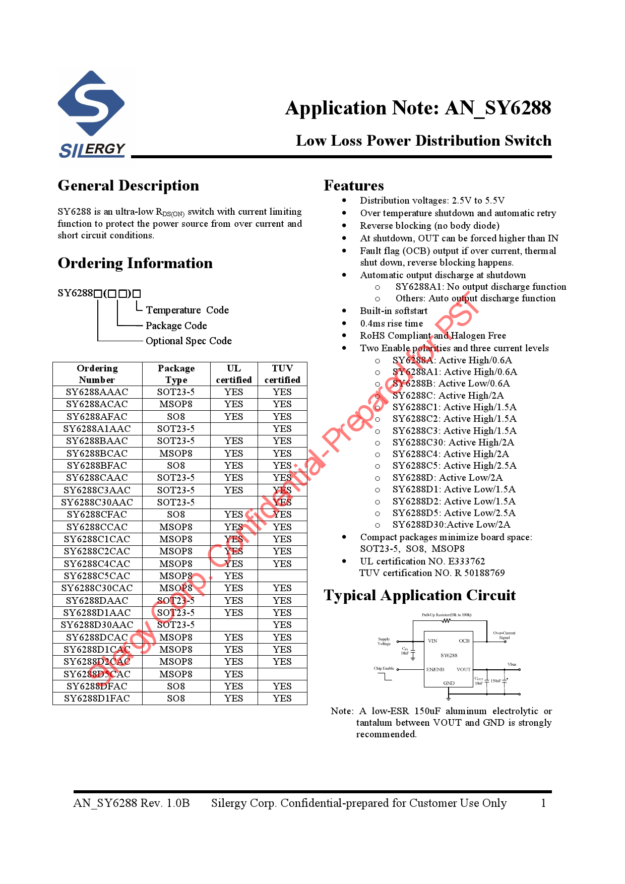 SY6288C3AAC_（silergy(矽力杰)）SY6288C3AAC中文资料_价格_PDF手册-立创电子商城