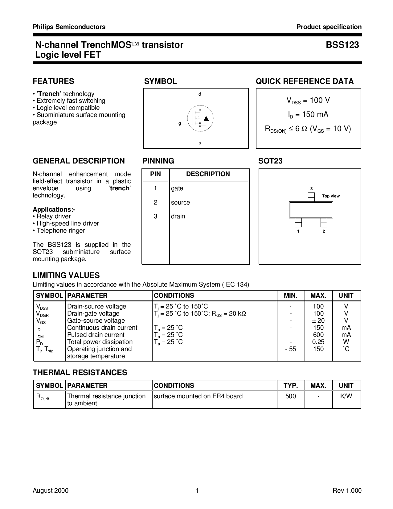 BSS123,215_（Nexperia(安世)）BSS123,215中文资料_价格_PDF手册-立创电子商城