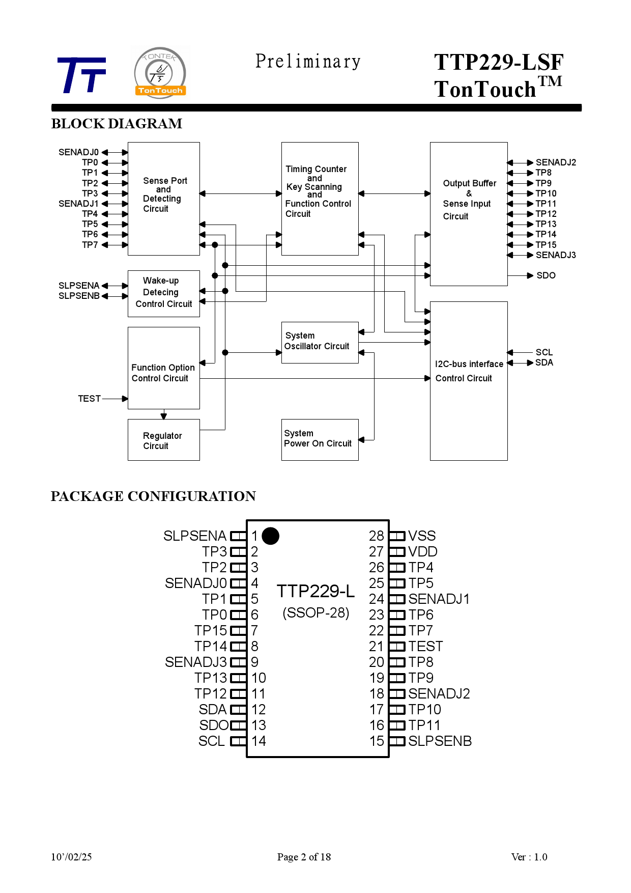 TTP229-LSF_（TONTEK(通泰)）TTP229-LSF中文资料_价格_PDF手册-立创电子商城