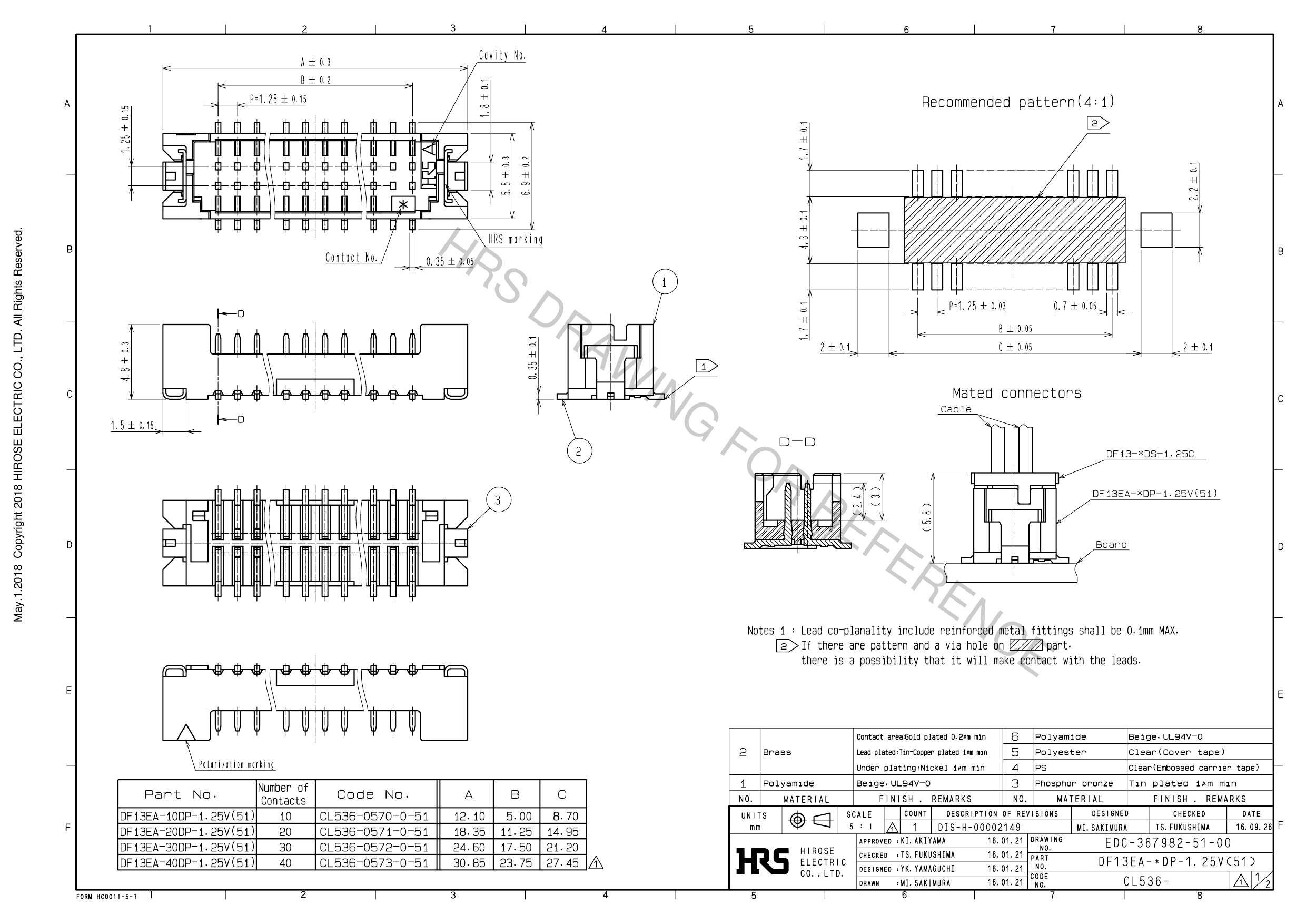 DF13EA-10DP-1.25V(51)_（HRS(广濑)）DF13EA-10DP-1.25V(51)中文资料_价格_PDF手册-立创电子商城