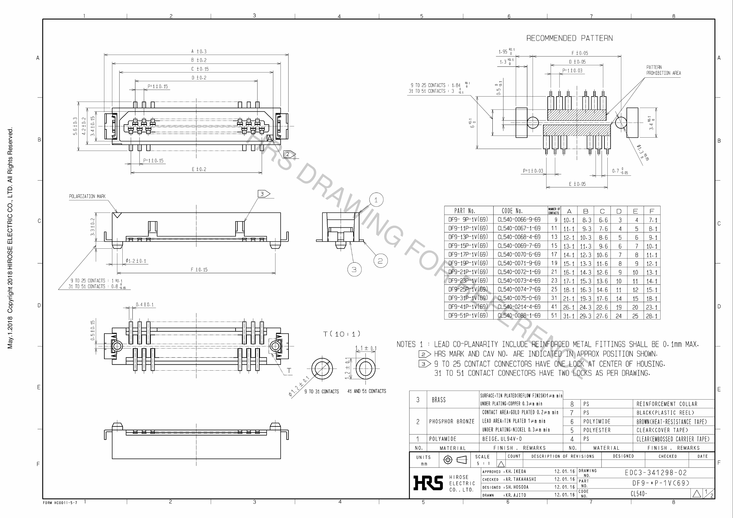 DF9-51P-1V(69)_（HRS(广濑)）DF9-51P-1V(69)中文资料_价格_PDF手册-立创电子商城