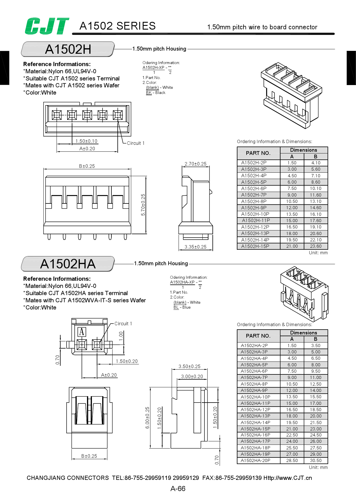 A1502WV-S-3P_（CJT(长江连接器)）A1502WV-S-3P中文资料_价格_PDF手册-立创电子商城