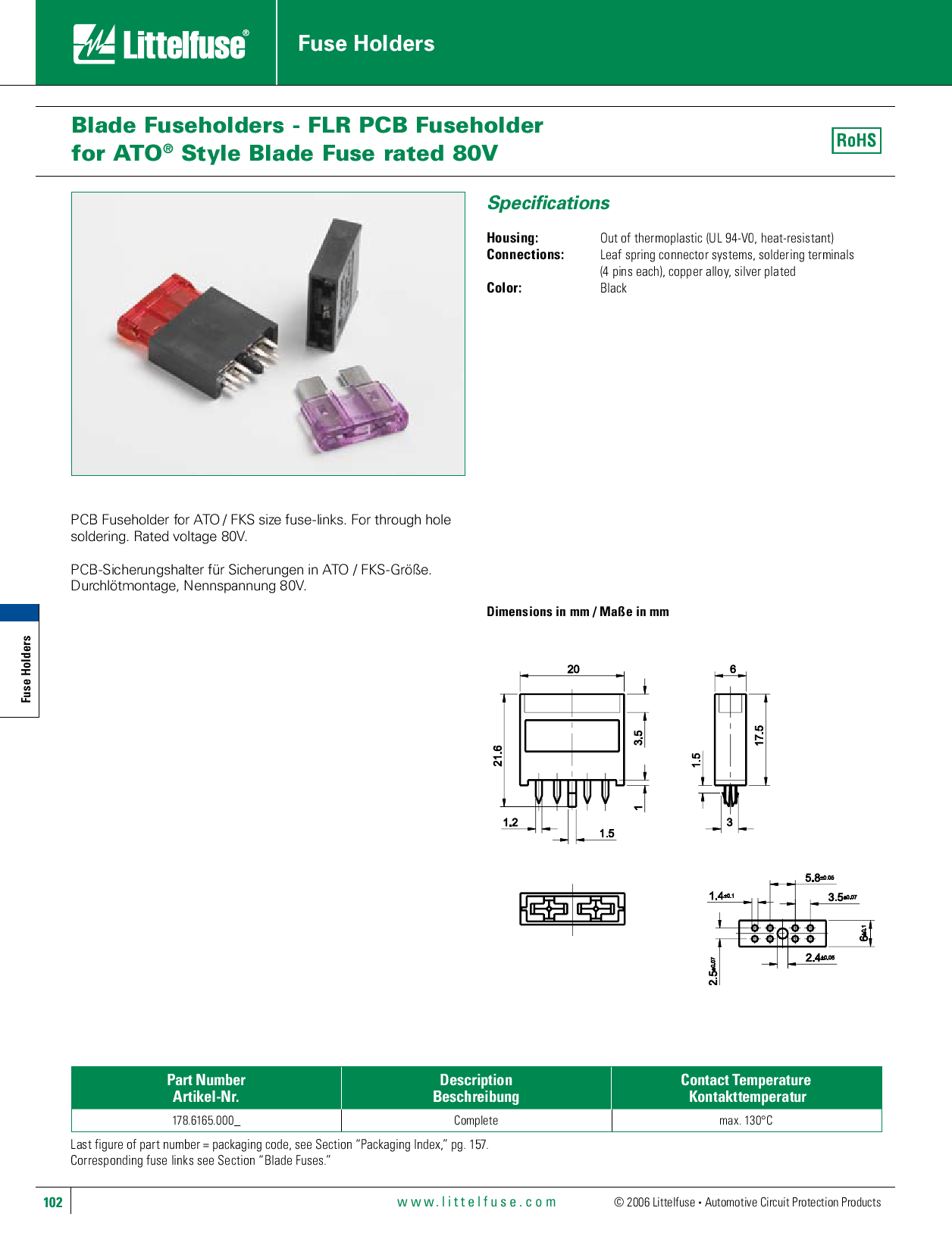 178.6165.0001_（Littelfuse(美国力特)）178.6165.0001中文资料_价格_PDF手册-立创电子商城