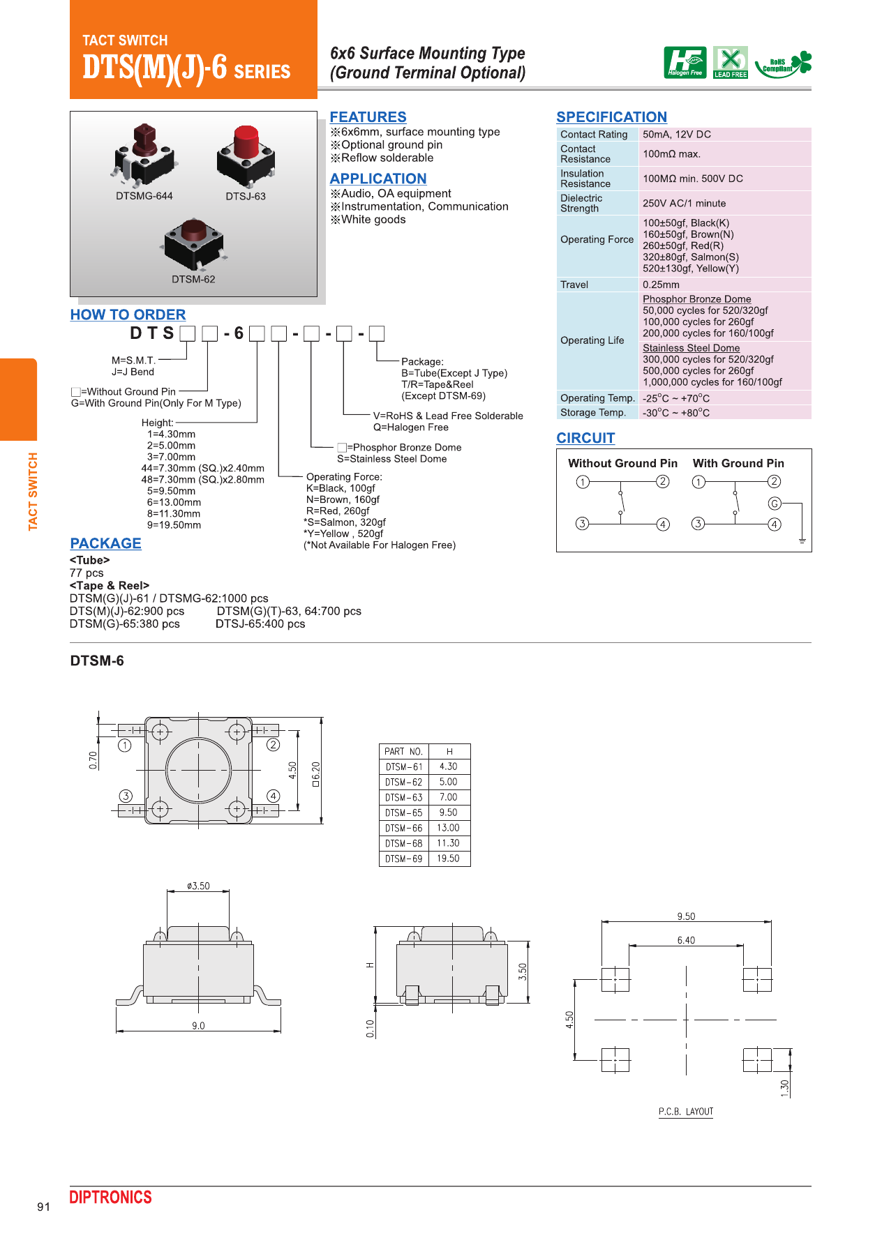 DTSM-61N-V-T/R_（圜达）DTSM-61N-V-T/R中文资料_价格_PDF手册-立创电子商城