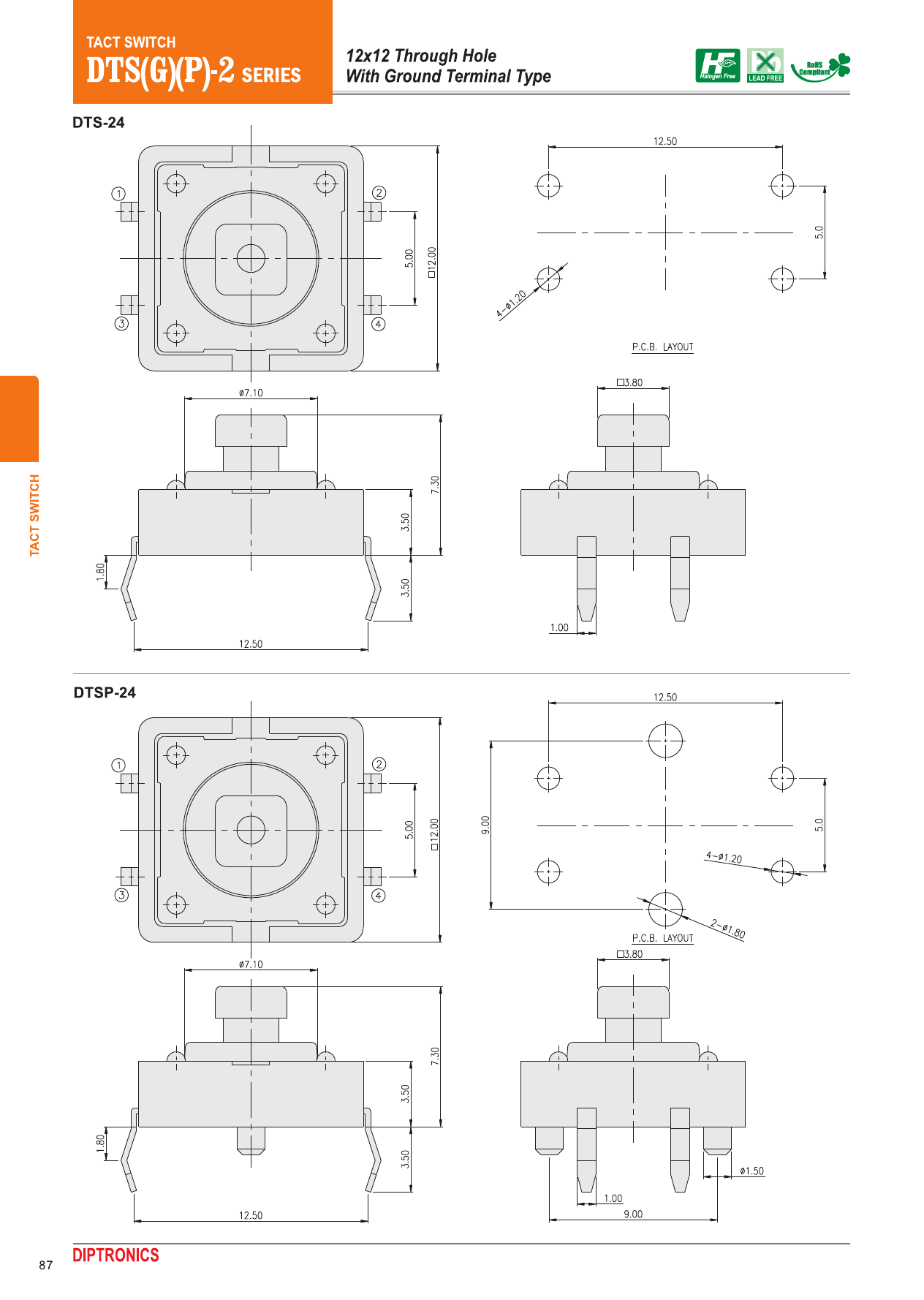 DTS-24N-S-V_（圜达）DTS-24N-S-V中文资料_价格_PDF手册-立创电子商城