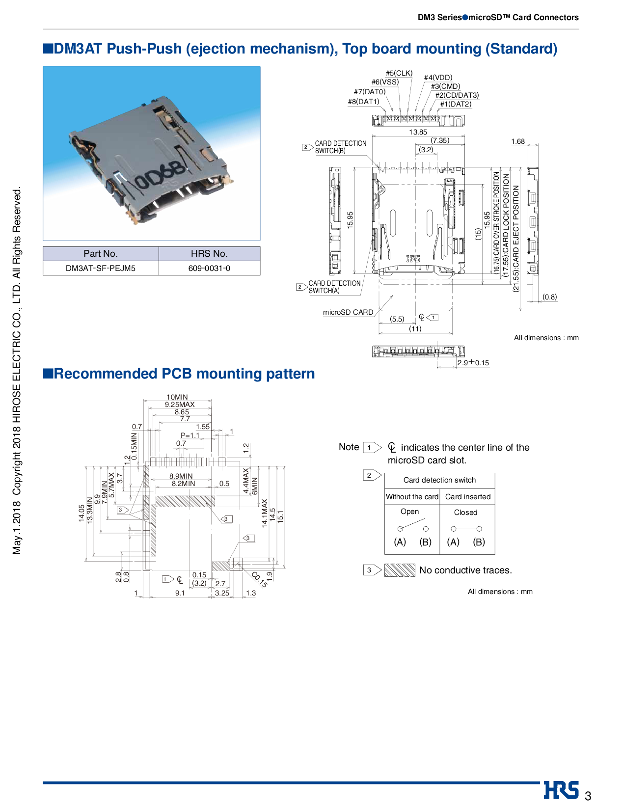 DM3CS-SF_（HRS(广濑)）DM3CS-SF中文资料_价格_PDF手册-立创电子商城