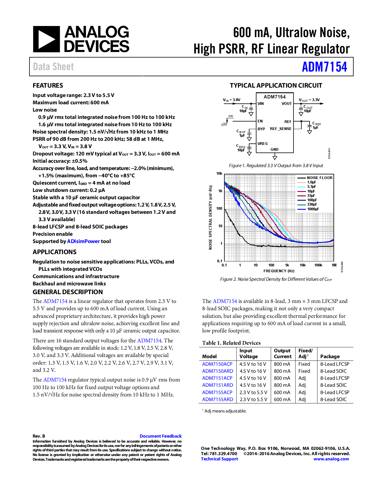 ADM7154ACPZ-2.8-R7_（ADI(亚德诺)/LINEAR(凌特)）ADM7154ACPZ-2.8-R7中文资料_价格_PDF手册-立创电子商城
