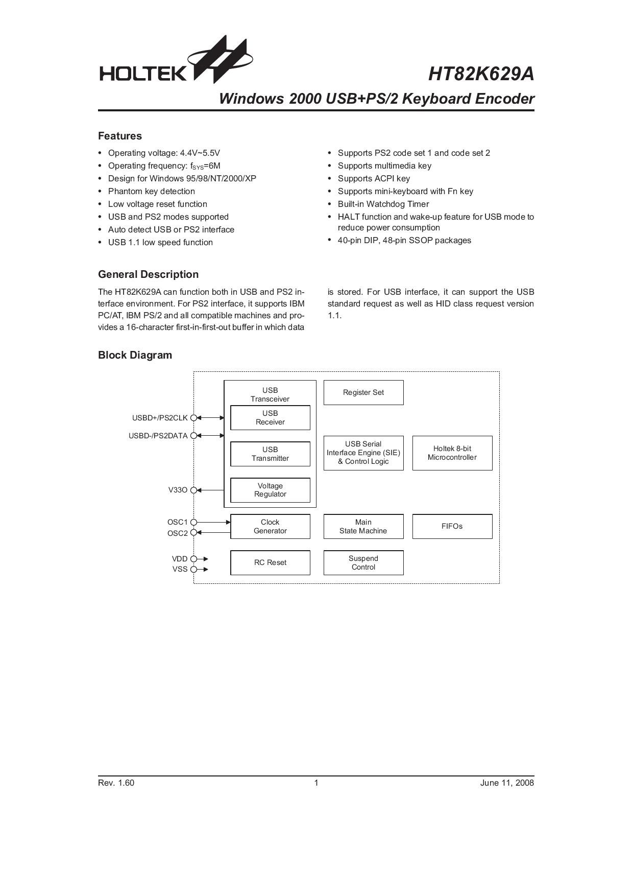 HT82K629A_（HOLTEK(台湾合泰/盛群)）HT82K629A中文资料_价格_PDF手册-立创电子商城