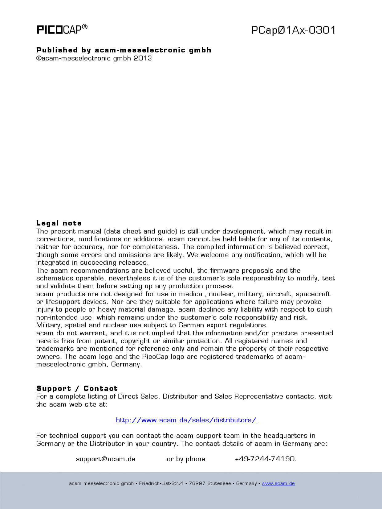 PCAP01AD_（ams(艾迈斯半导体)）PCAP01AD中文资料_价格_PDF手册-立创电子商城