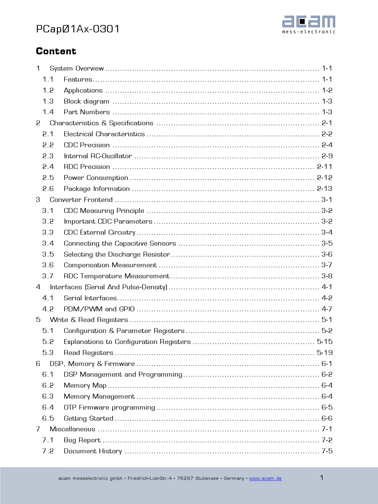 PCAP01AD_（ams(艾迈斯半导体)）PCAP01AD中文资料_价格_PDF手册-立创电子商城