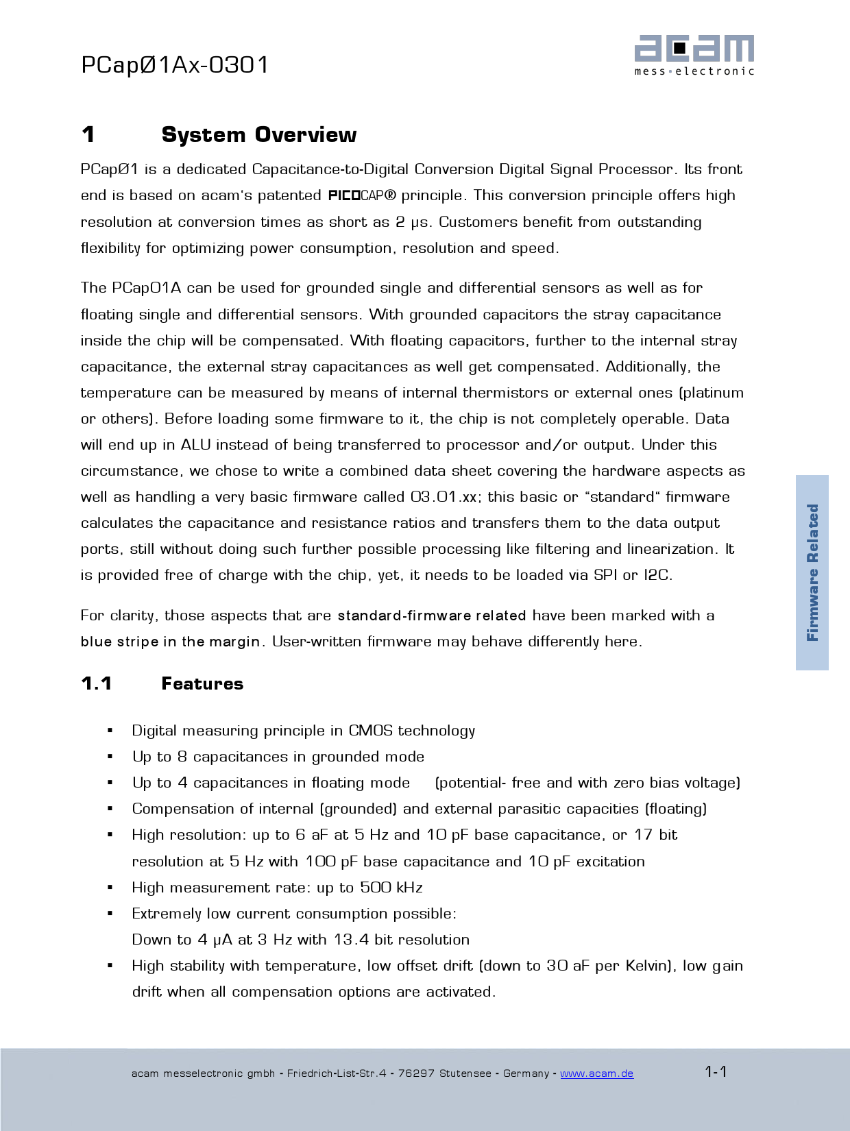 PCAP01AD_（ams(艾迈斯半导体)）PCAP01AD中文资料_价格_PDF手册-立创电子商城