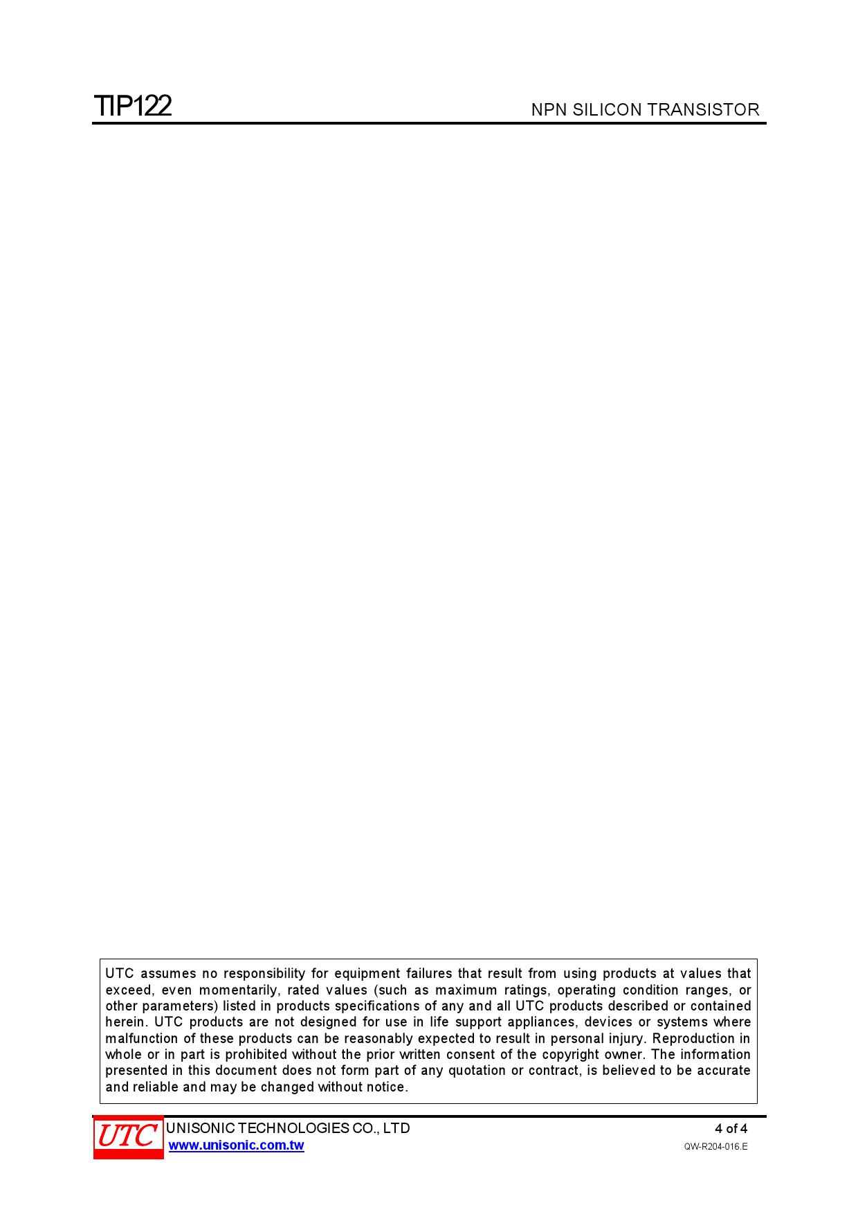 TIP122L-TA3-T_（UTC(友顺)）TIP122L-TA3-T中文资料_价格_PDF手册-立创电子商城